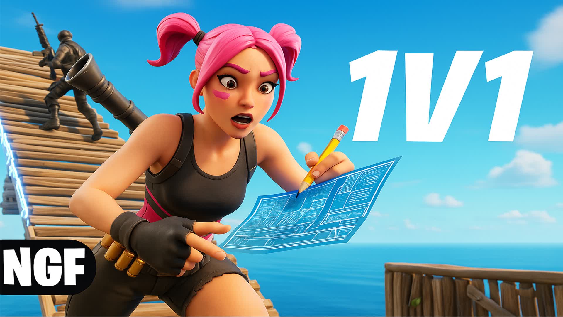 1V1 Build Fights by NGF 6163-5910-0877 by teamngf - Fortnite Creative Map Code - Fortnite.GG