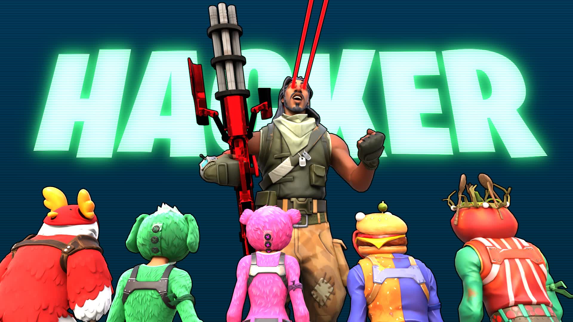 ONE HACKER VS 5 PLAYERS 5147-1539-1934 by hatul_yam - Fortnite