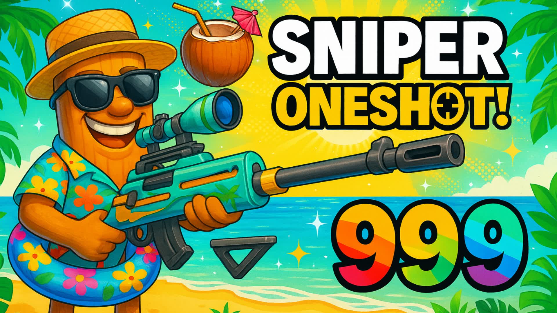😎SUMMER TUNG-TUNG SNIPER🔫ONE SHOT🎯 5281-6738-0537 by seilik23 - Fortnite
