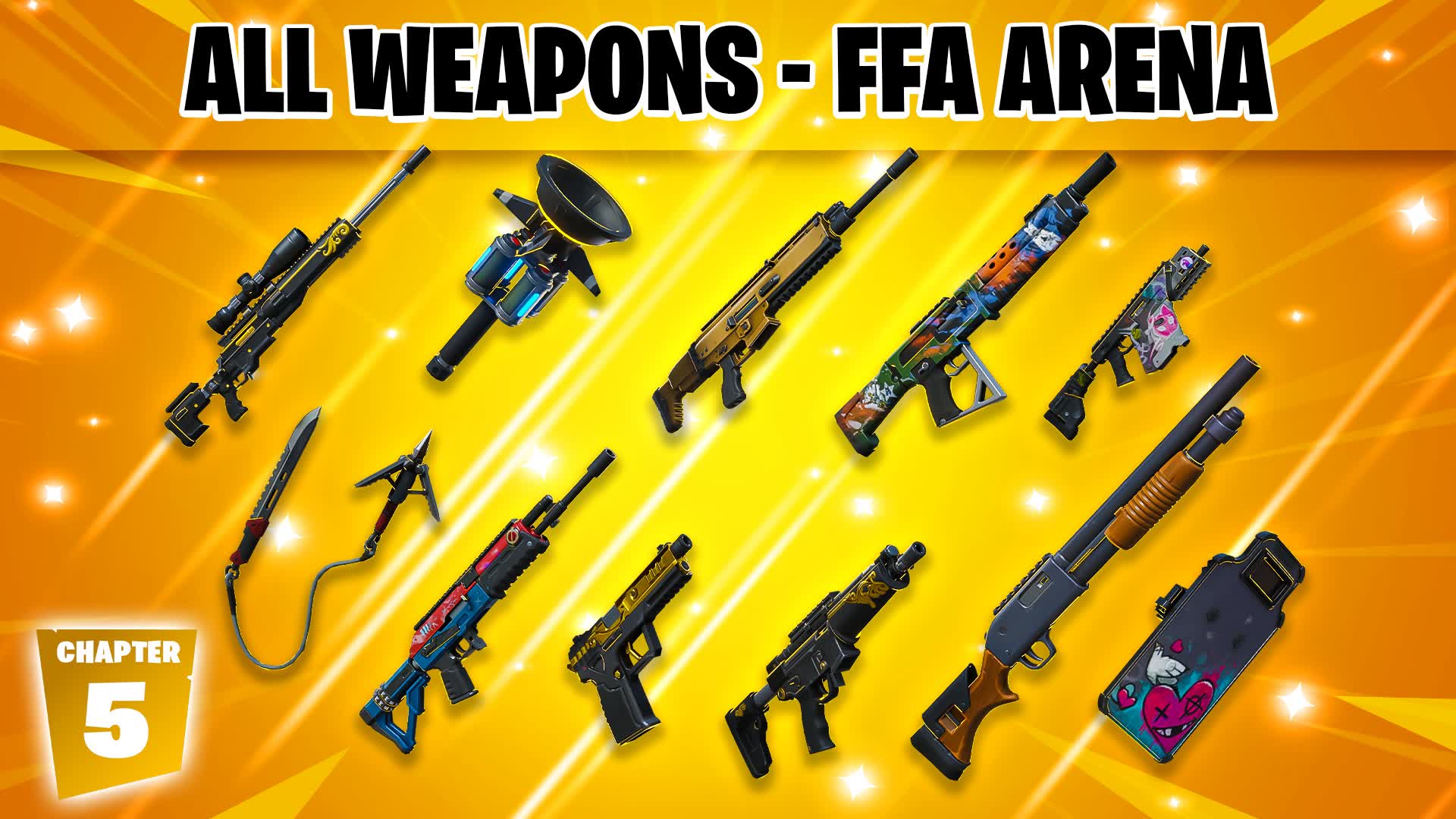 All Weapons - FFA ARENA 0227-6311-8716 by yovico - Fortnite Creative ...