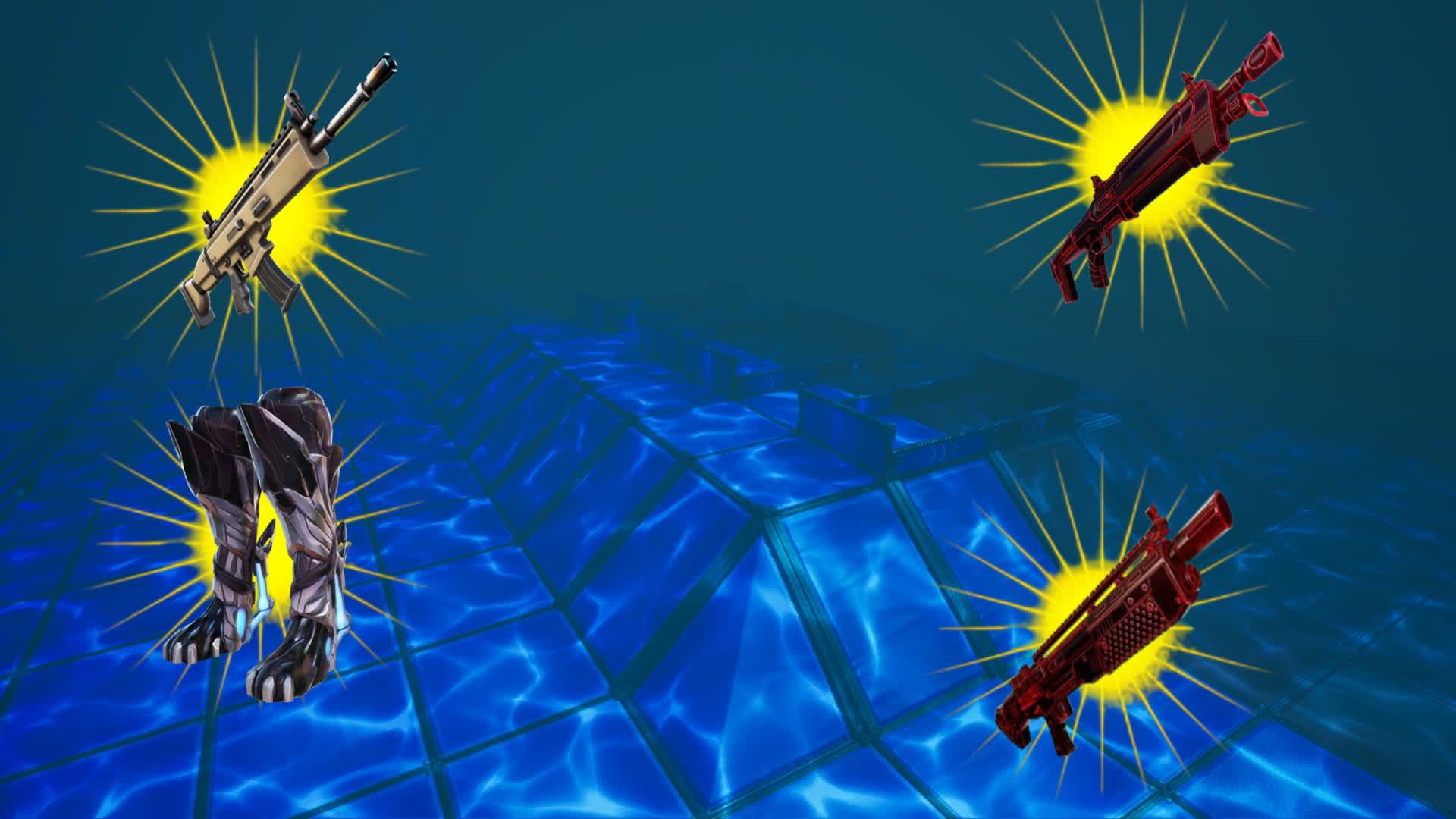 Red VS Blue - Under water🌊 0574-9524-5698 par sandukul - Fortnite