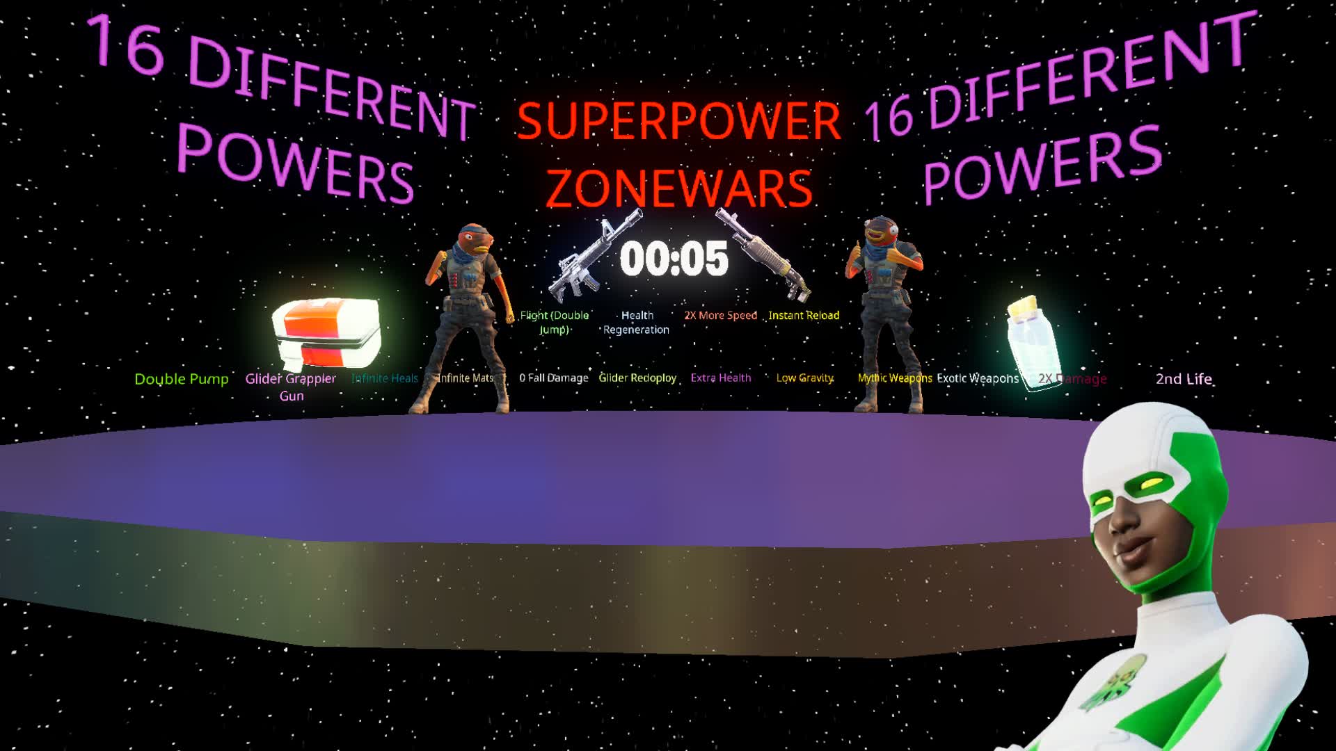 SUPERPOWER ZONE WARS 9243-8187-3534 par t4lo - Fortnite