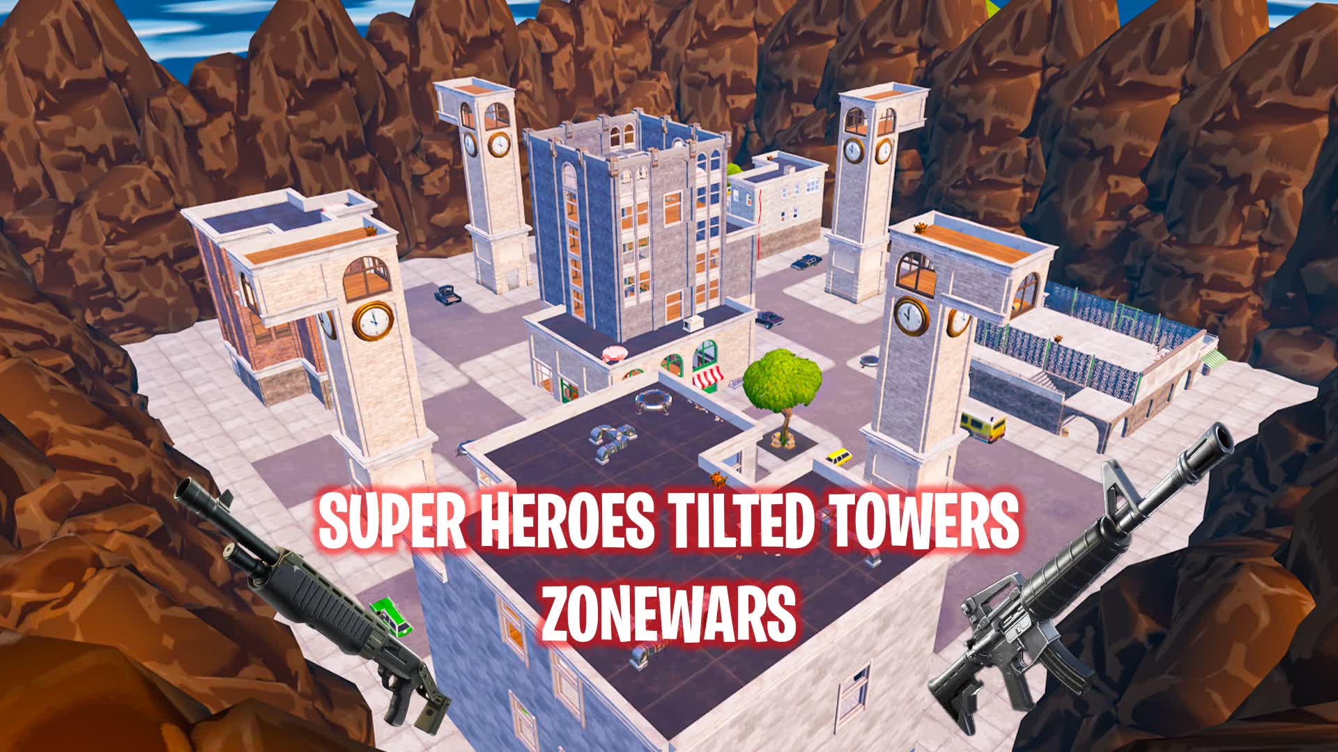 SUPER HEROES TILTED ZONE WARS 1115-0245-9481 by zigi - Fortnite