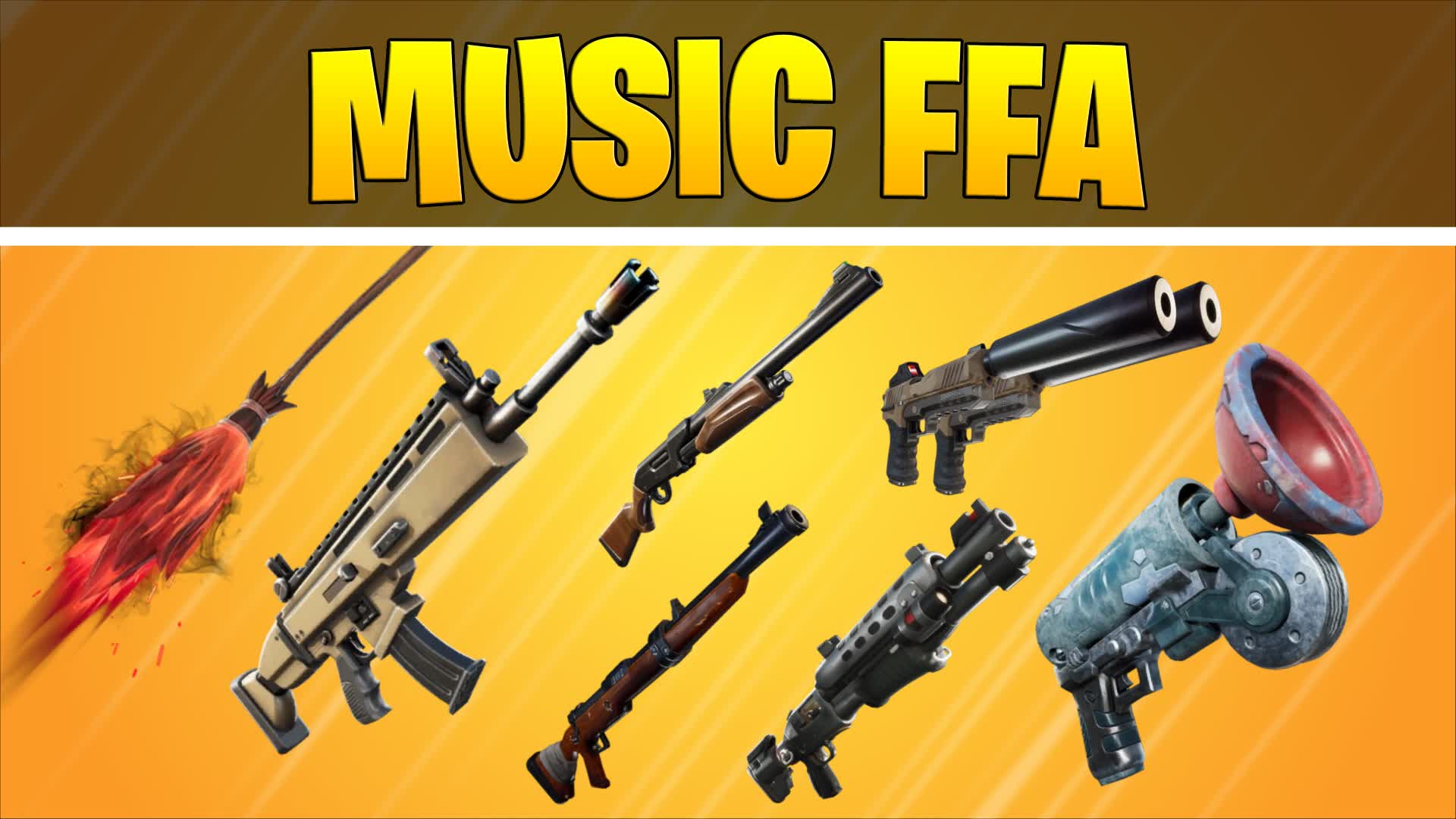 🎵MUSIC FFA - All Weapons & Cars 8245-8943-1619 by fortnitecreative ...
