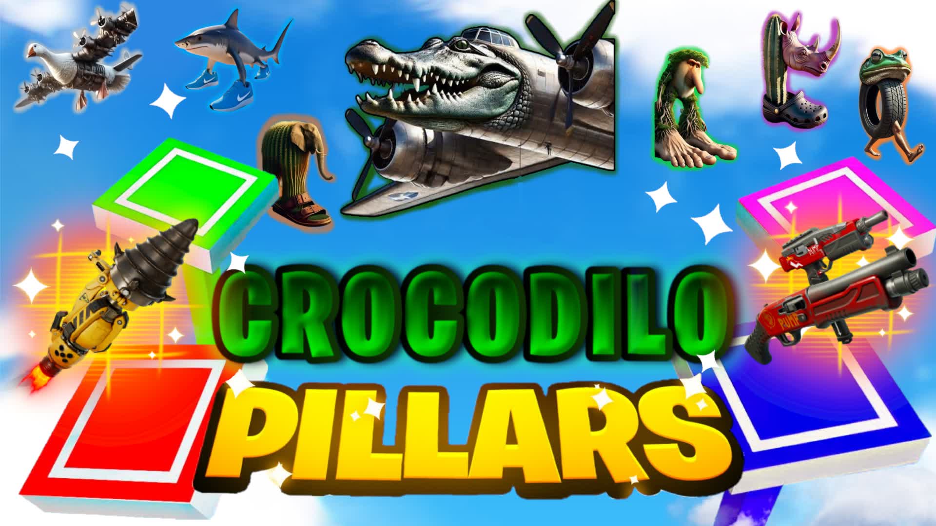 BOMBARDIRO CROCODILO PILLARS! 🐊 2876-5770-4760 by ez77 - Fortnite ...