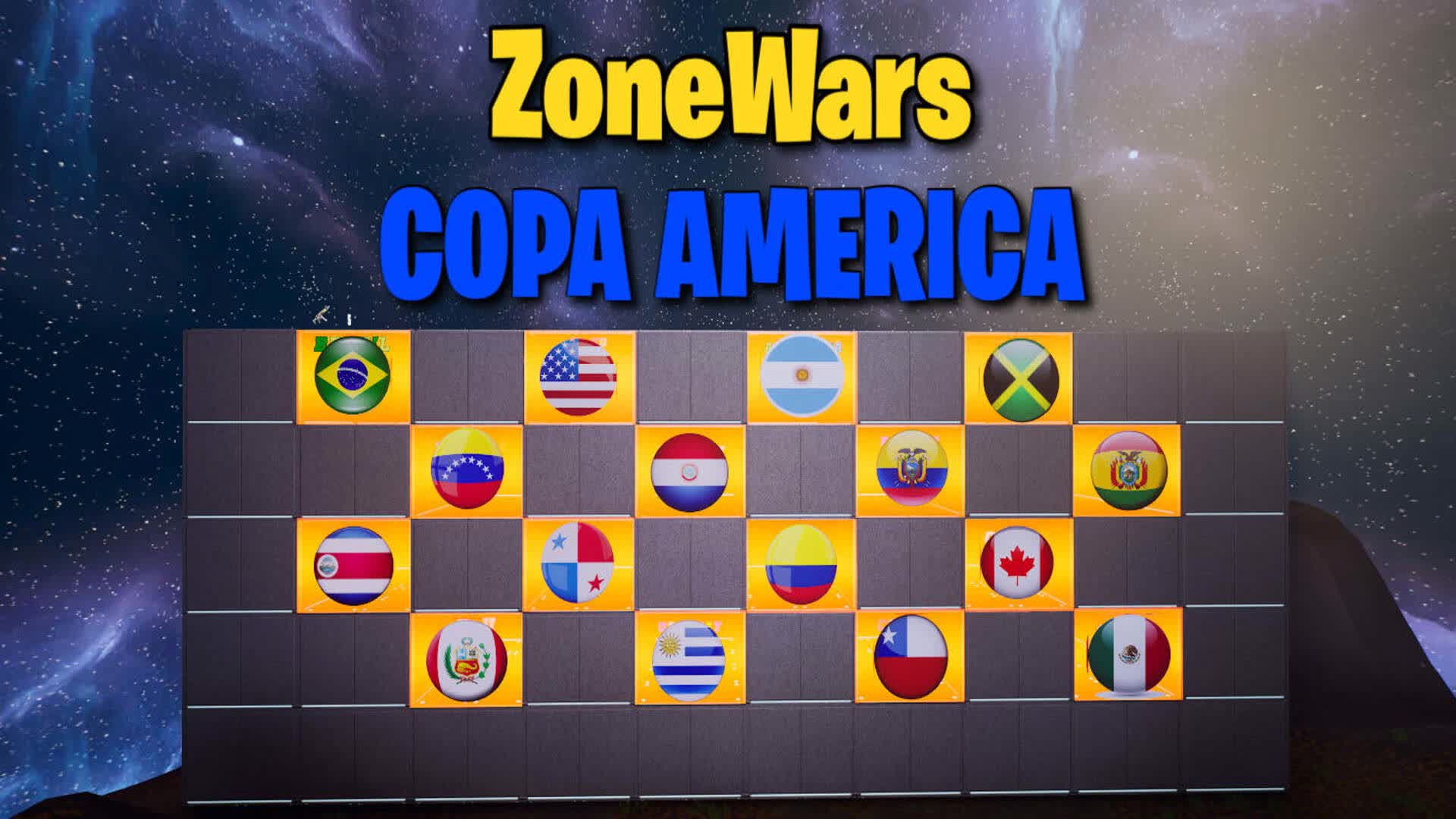 ⭐🌎COPA AMERICA ZONEWARS🌎⭐ 0424-4766-6932 by luli - Fortnite Creative ...
