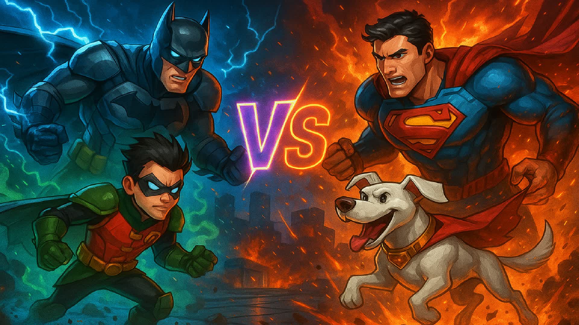 Superman VS Batman 🔴🔵 (Red vs Blue) 4262-2090-1803 by mutante ...