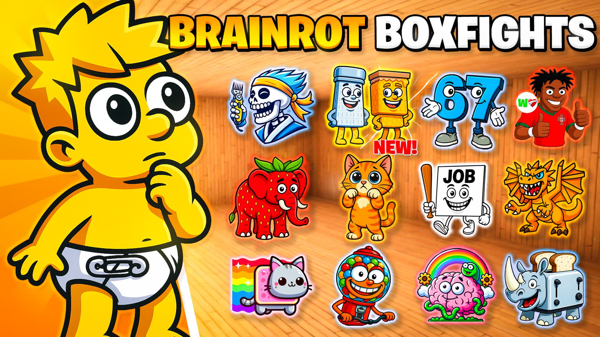 🧠 Brainrot Boxfights 📦 4274-1432-8830 by brainrots - Fortnite