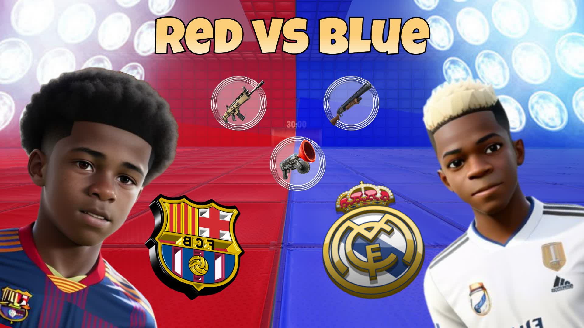 MADRID VS BARCELONA RED V BLUE 2081-9047-9793 by astrothor - Fortnite ...