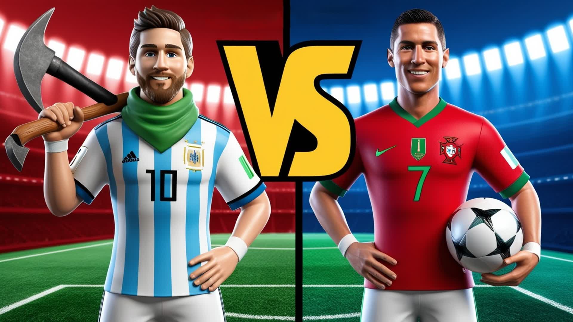 LIONEL MESSI VS RONALDO 🐐 (Football) 2971-3121-6657 by broxx - Fortnite Creative Map Code ...