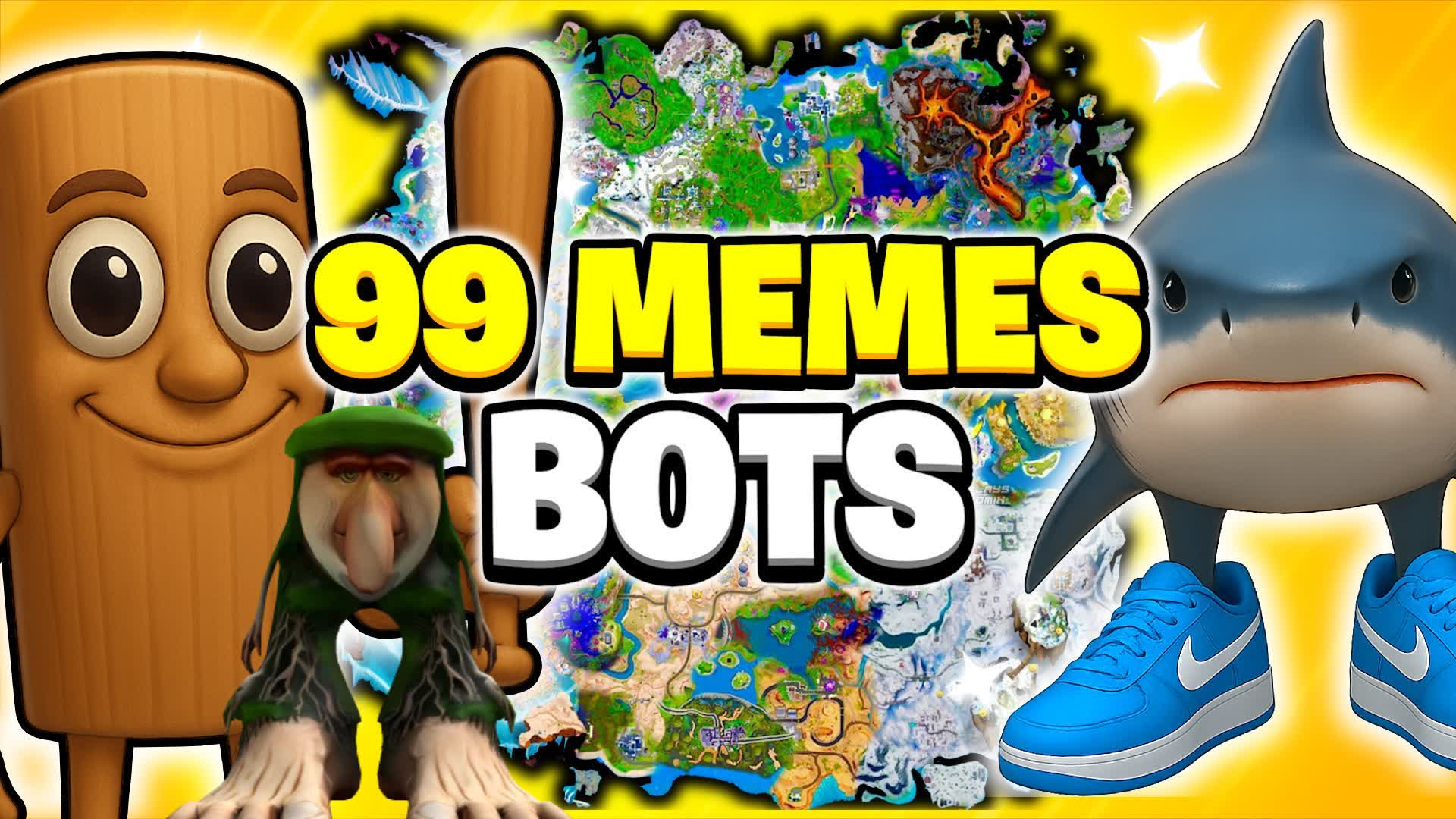 😂 99 MEME BOTS ROYALE 🏆ALL GUNS 5371-1674-7315 by mapassxp - Fortnite