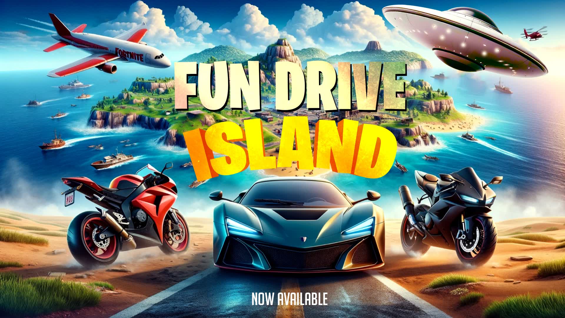 FUN DRIVE ISLAND 🏝️ ALL WEAPONS 🔥 1785-5595-9457 by syntro - Fortnite