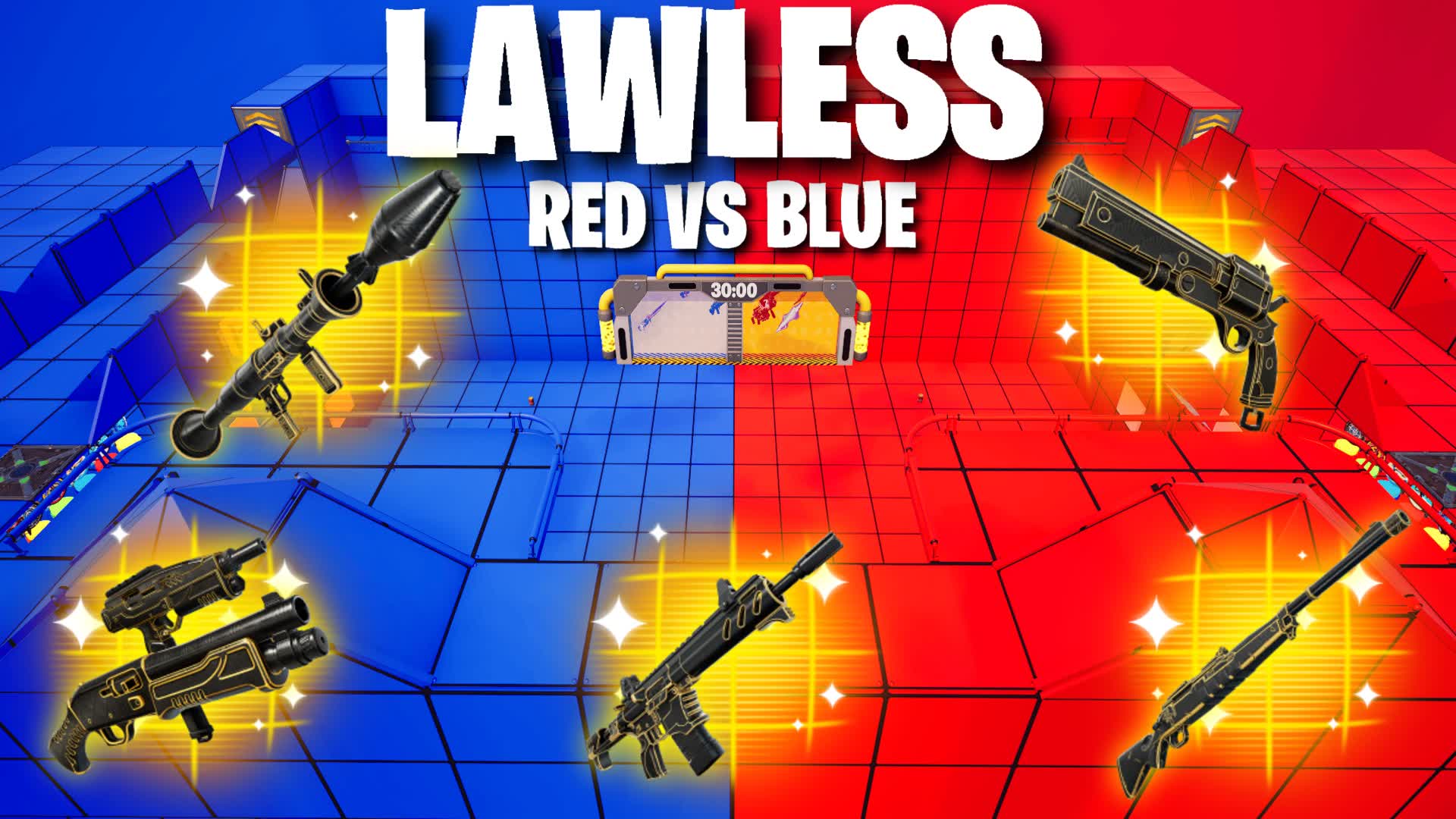 LAWLESS RED VS BLUE 🔴🔵 4807-5046-4620 by m4r1ou - Fortnite Creative Map ...