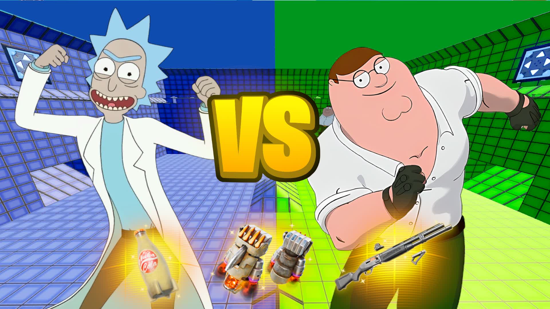 🟢PETER VS RICK🔵 2751-5711-1848 by ralphy19 - Fortnite Creative Map Code ...