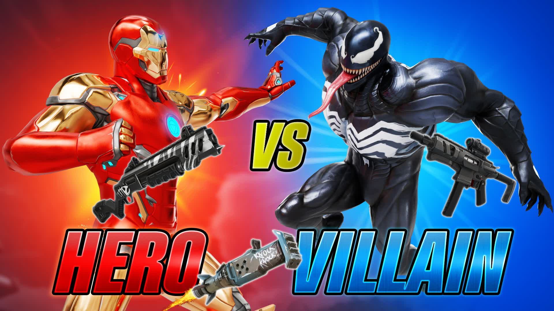🦸 HEROES VS VILLAIN 👹 6596-6544-6746 by geen - Fortnite Creative Map ...