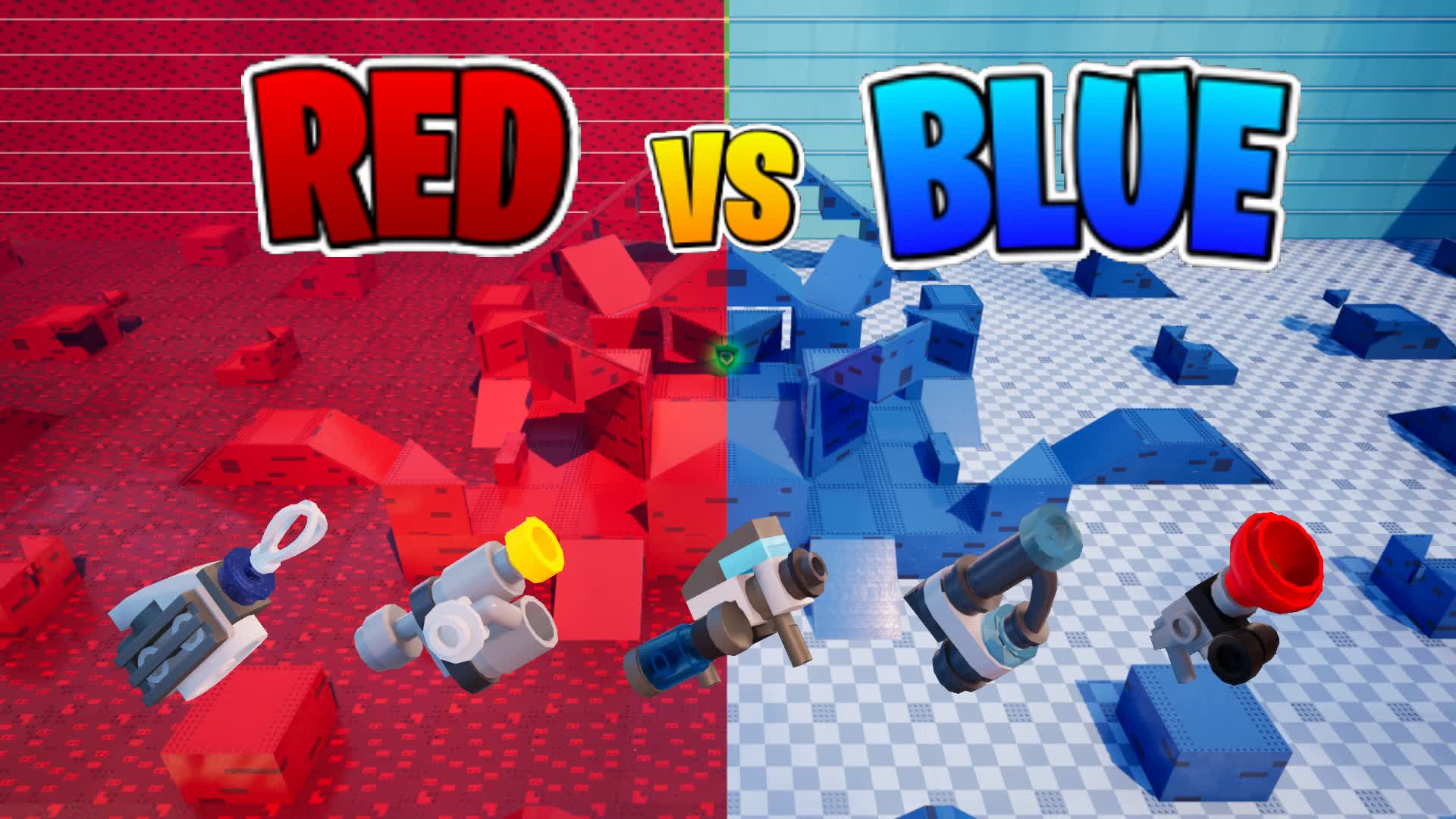 🔴RED VS BLUE🔵 - BRICKS🧱 2498-2907-3733 by xacey - Fortnite Creative Map ...