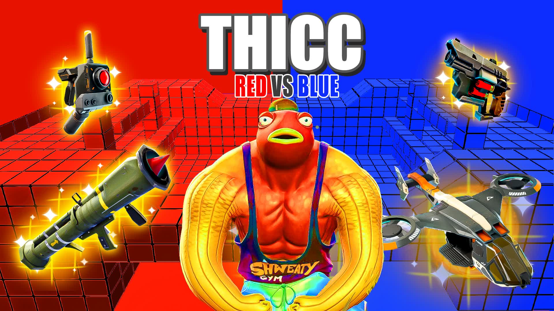 THICC RED VS BLUE 🔴🔵 3026-7161-6846 by hyl - Fortnite Creative Map Code ...