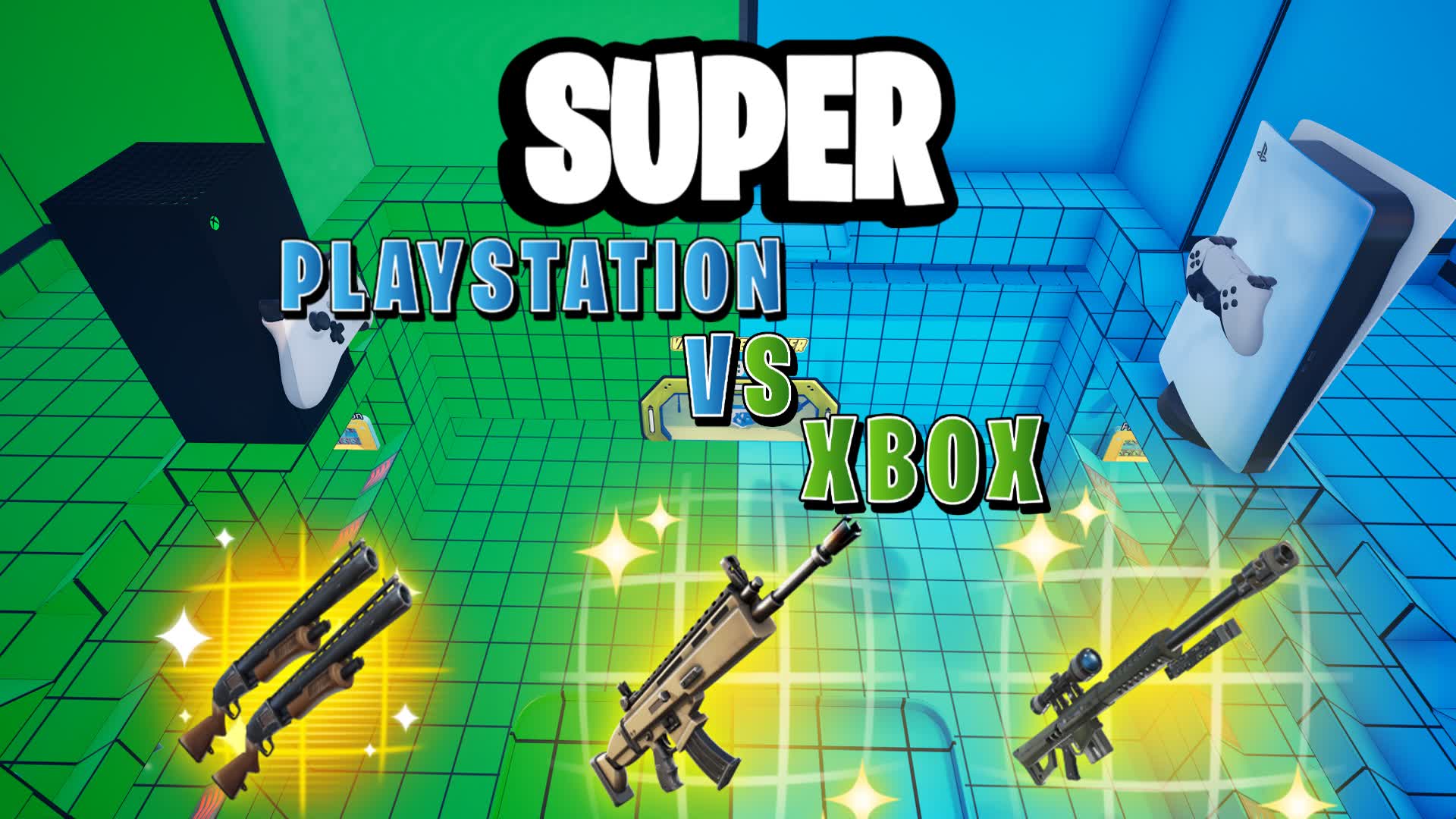 🔴🔵SUPER PS5 VS XBOX 3349-9093-0615 by dakota31 - Fortnite