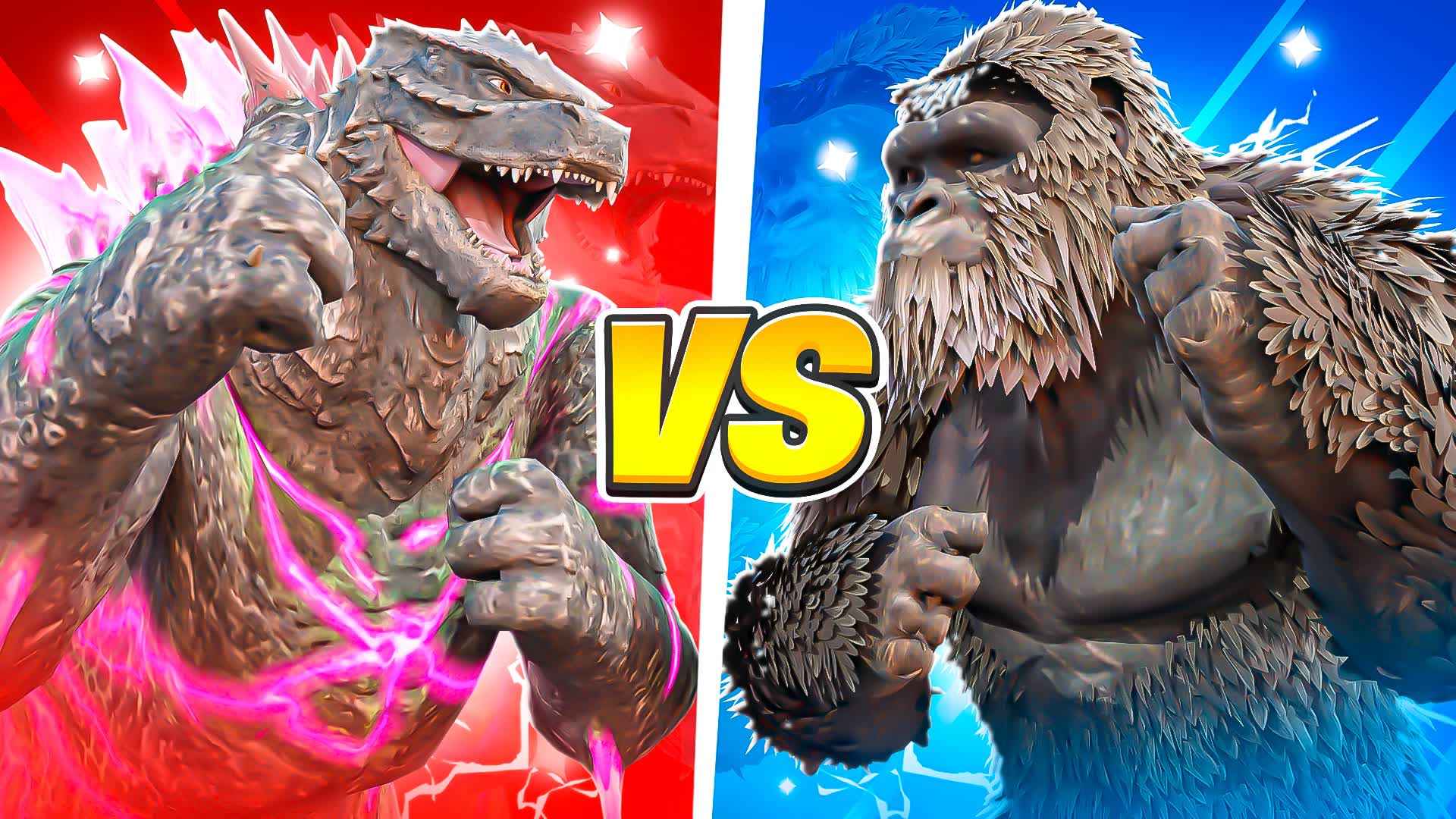 GODZILLA VS KONG RED VS BLUE 🔴🔵 0820-8302-9968 by fnbr - Fortnite Creative Map Code - Fortnite.GG