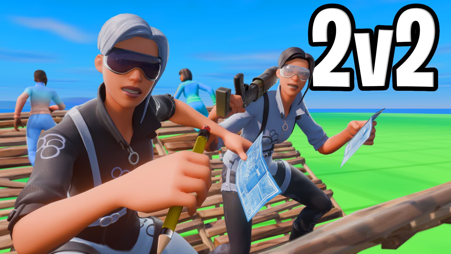 2V2 - 1V1 BUILD FIGHT 2469-5023-5888 by mared - Fortnite Creative Map ...