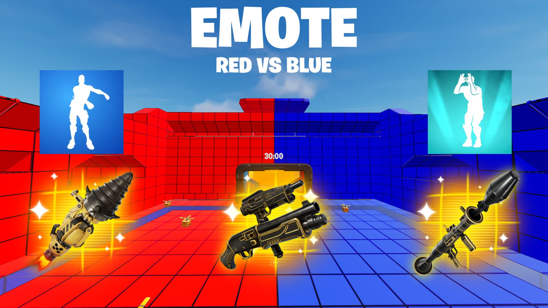 EMOTE RED VS BLUE 🔴🔵 2290-7454-4856 par mazuaz - Fortnite