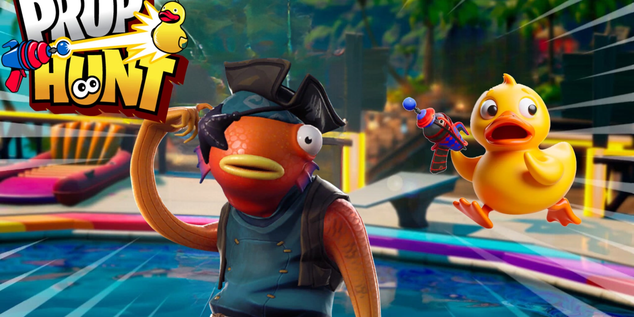 SWIMMING POOL PROP HUNT! 🛒 3029-2147-9539 by bestislands - Fortnite Creative Map Code - Fortnite.GG