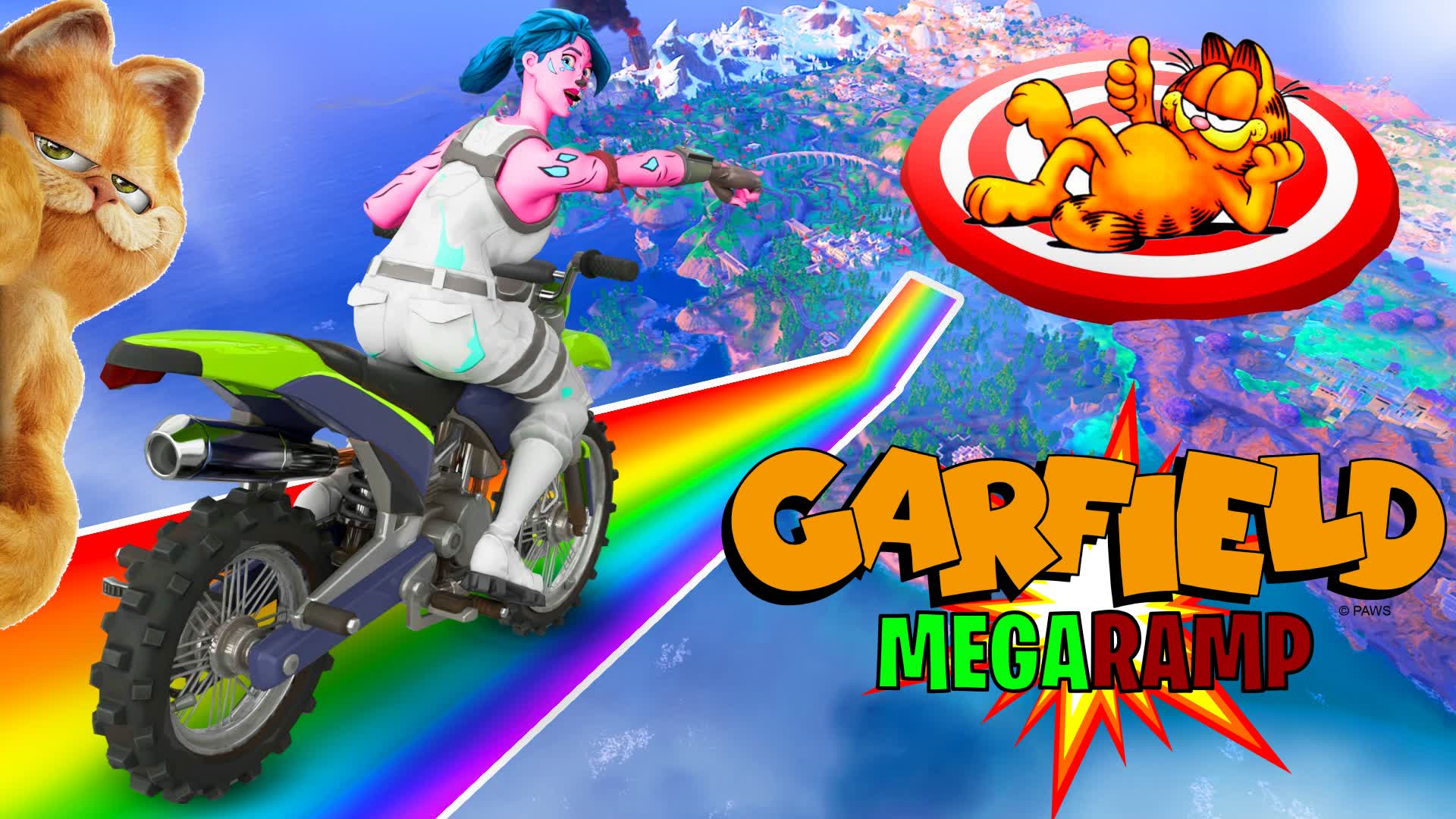 😼GARFIELD MEGARAMP🐈 6709-5909-0108 by yfvldd - Fortnite Creative Map ...