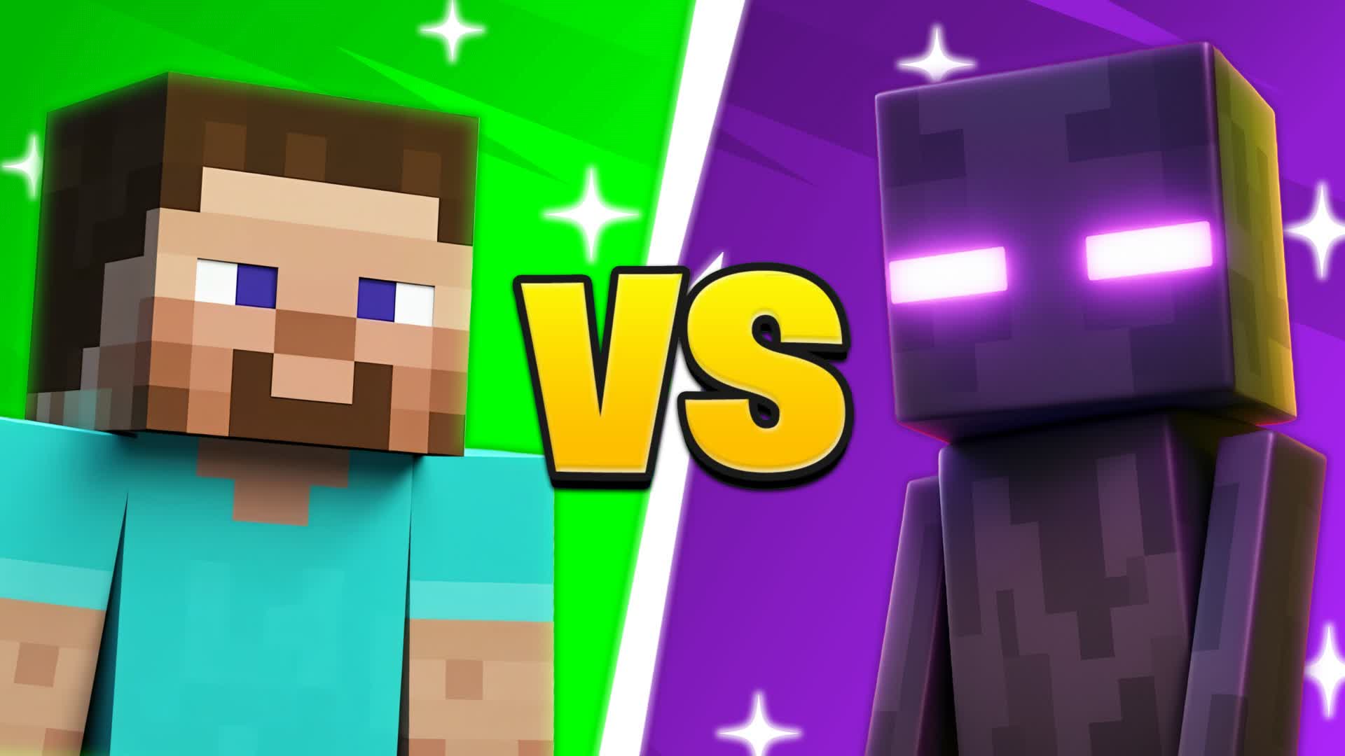 💚STEVE VS ENDERMAN💜 6593-0412-4840 by silviufn - Fortnite Creative Map Code - Fortnite.GG