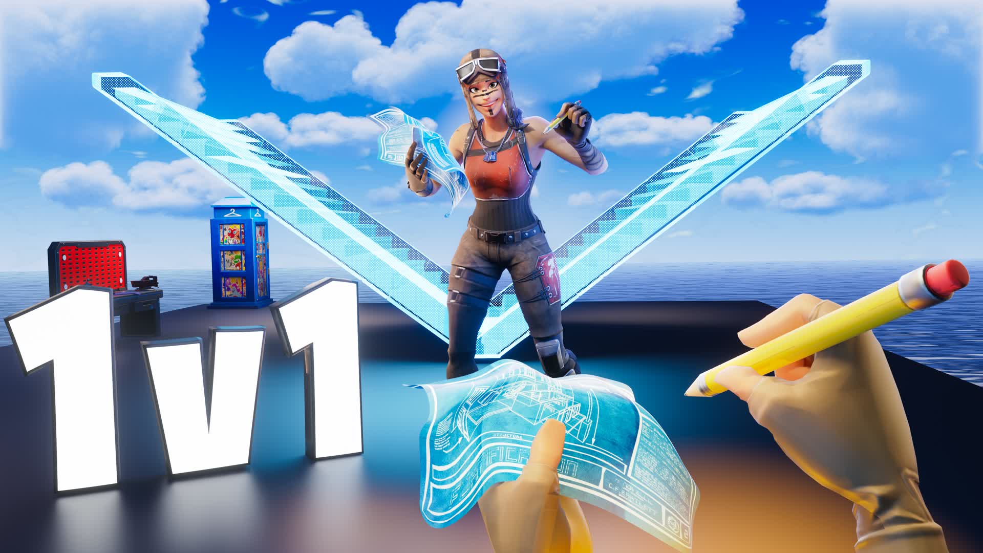 1V1 BUILD PRO 7692-0133-3714 by orevoltzz - Fortnite Creative Map Code ...