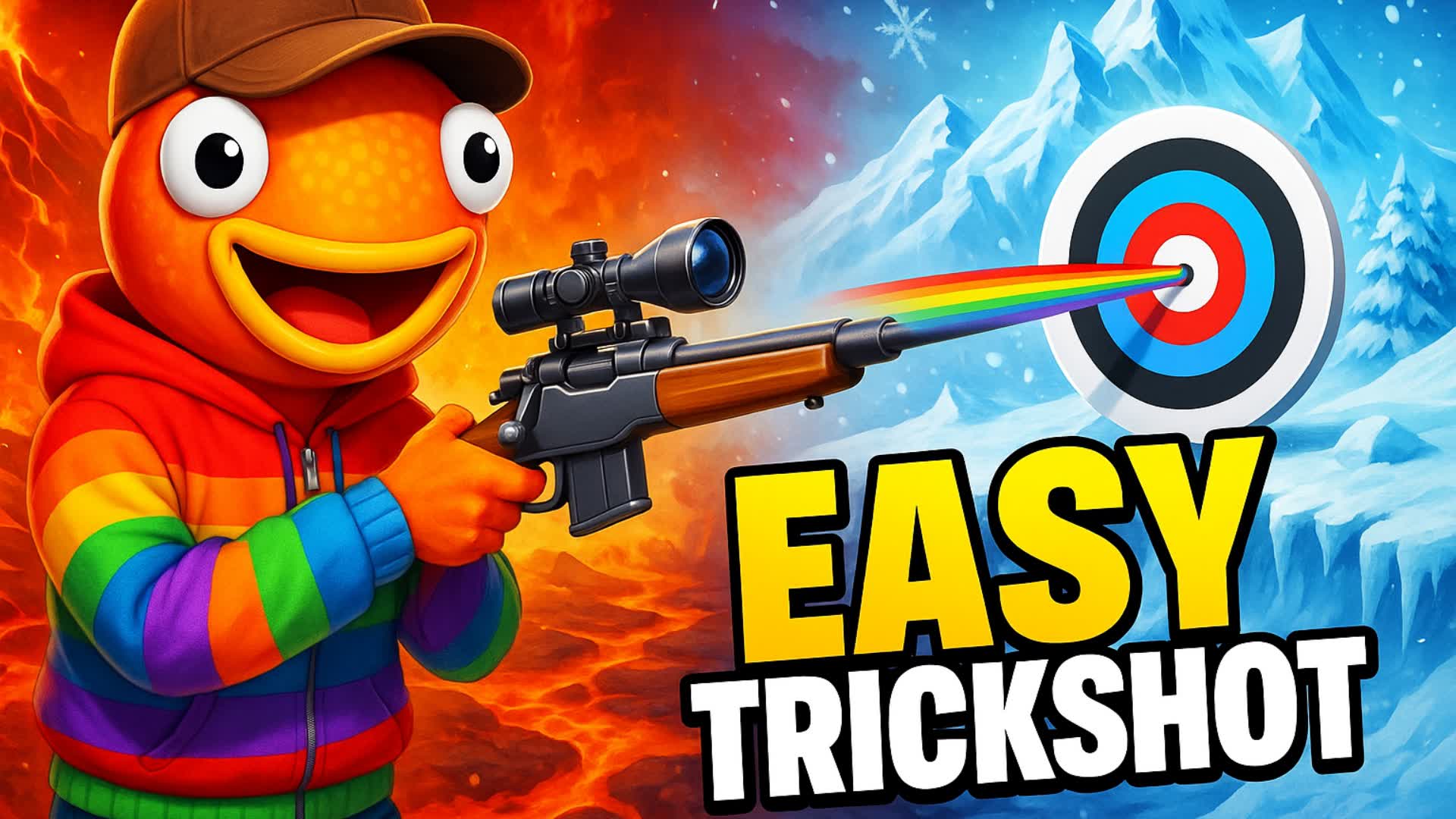 [🎯] EASY LEVEL TRICK SHOT PARKOUR 100 4057-4134-3784 by walkcrew - Fortnite