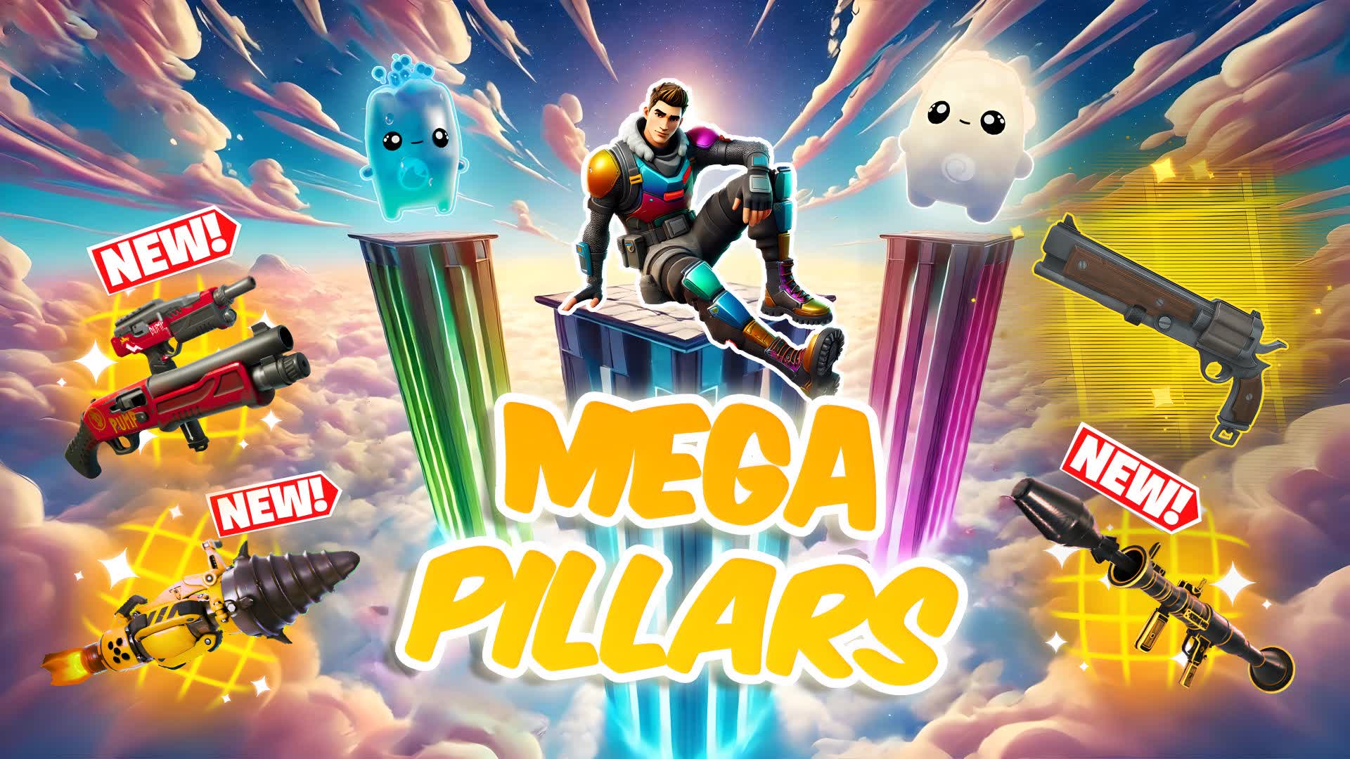 MEGA PILLARS👑 8366-2698-9876 من ابتكار fming - Fortnite