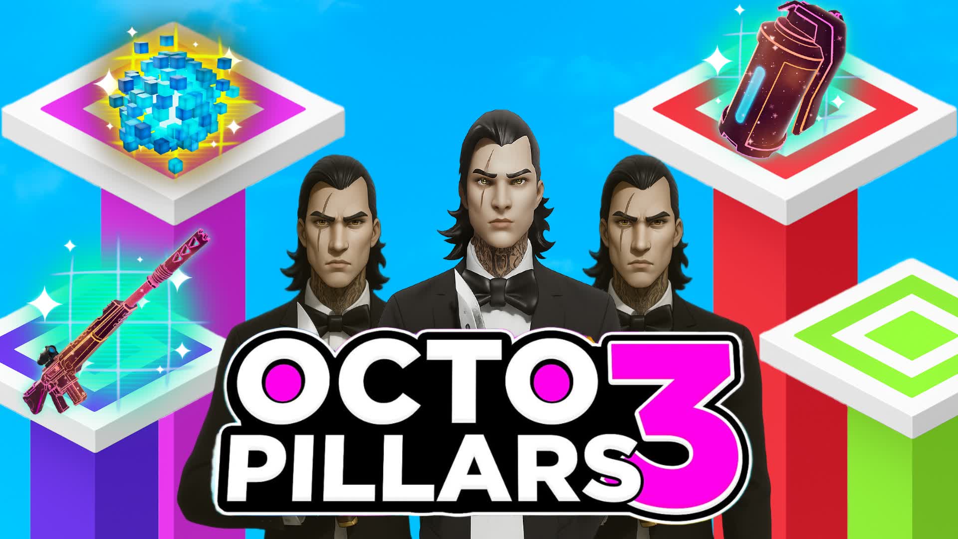 MEGA OCTO PILLARS 3 0524-7311-1317 by forgeuefn - Fortnite Creative Map ...