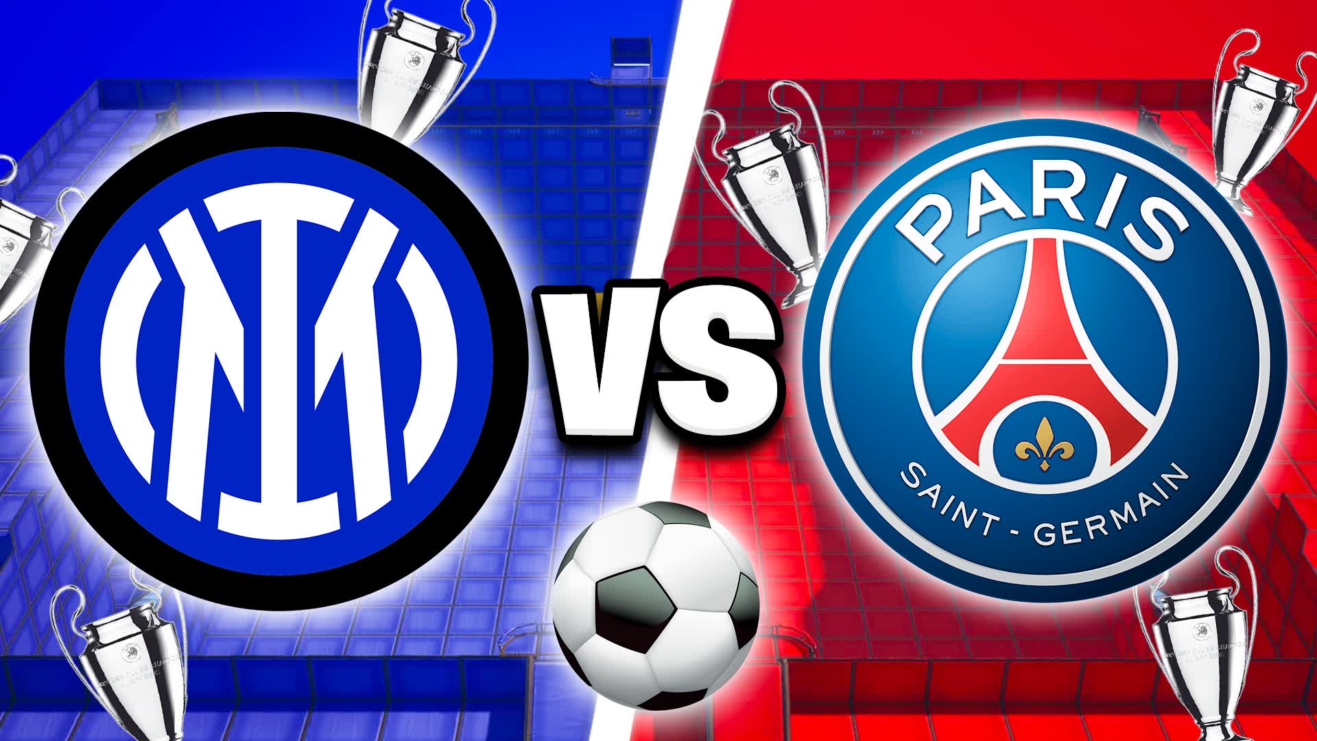 PSG VS INTER🏆 CL FINALE 🔴🔵RED VS BLUE 1003-0881-0391 by vontrex02 ...