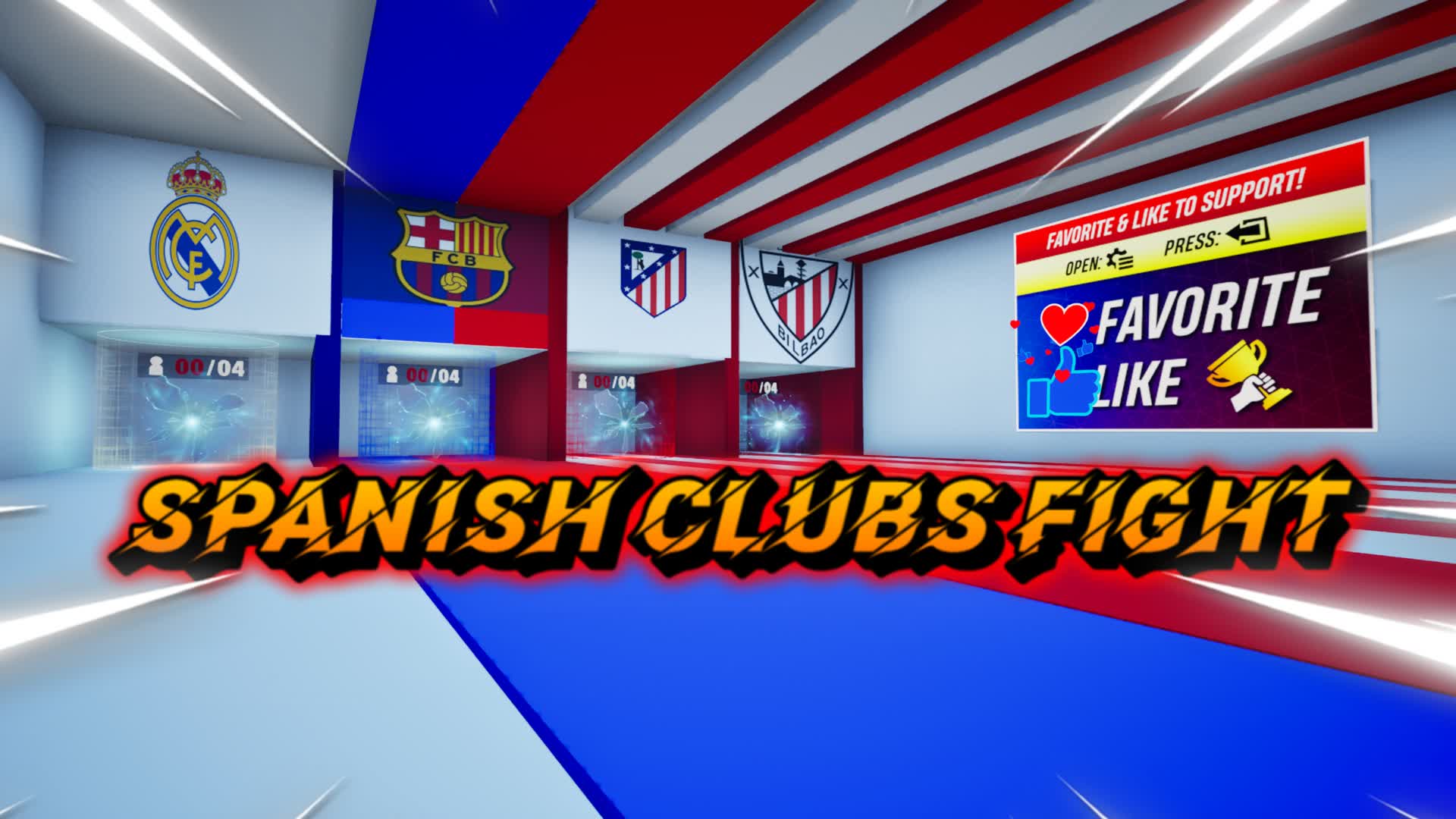 MEGA CLUBS FIGHT 🥇🏆 6852-3893-4091 by diina - Fortnite Creative Map ...