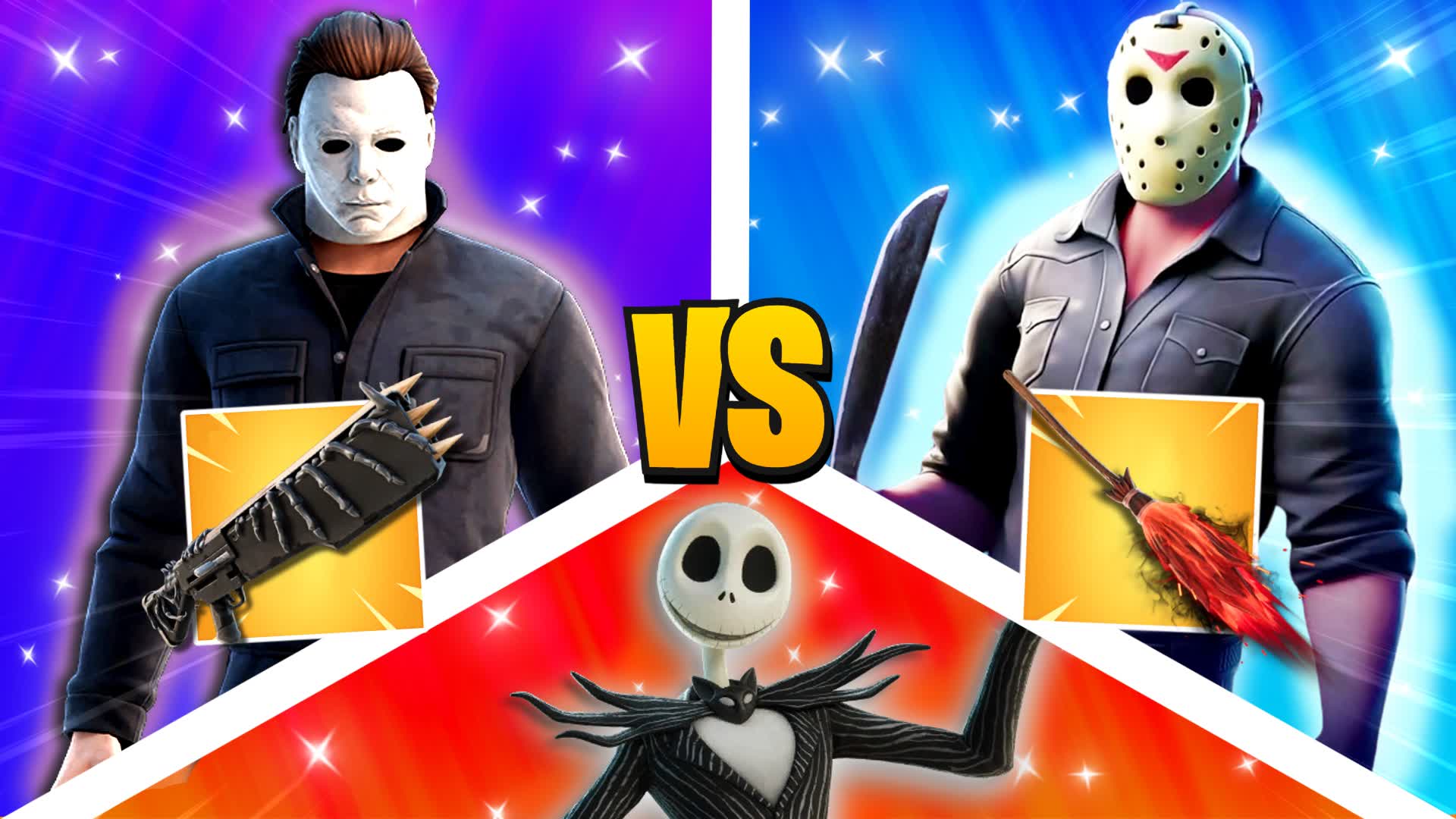 🔪 MICHAEL VS JASON VS SKELLINGTON 🎃 3792-3158-2828 by dmoe - Fortnite ...