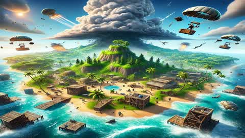 Island Zone Wars 6916-1440-1890 by tacofire - Fortnite Creative Map ...