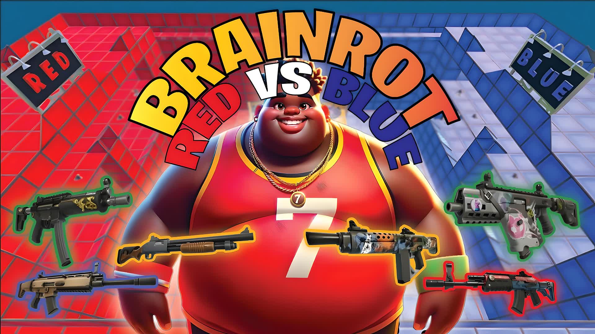 🧠 BRAINROT 🔴 RED VS BLUE 🔵 9574-0299-2189 by ccm - Fortnite