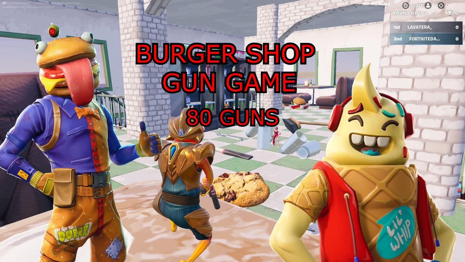 BURGER SHOP GUN GAME 6086-9029-8318 by fortnitedaddy - Fortnite ...