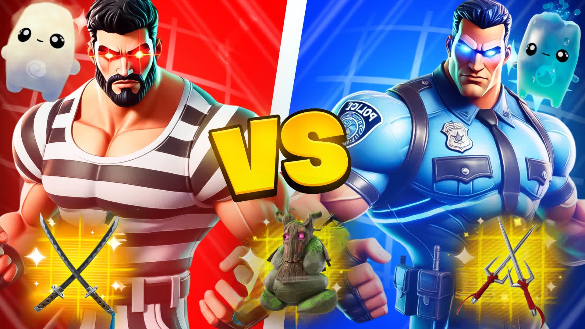 SUPER MEGA COP RED VS BLUE🔴🔵 6022-1352-3097 by reflexztzxn - Fortnite ...