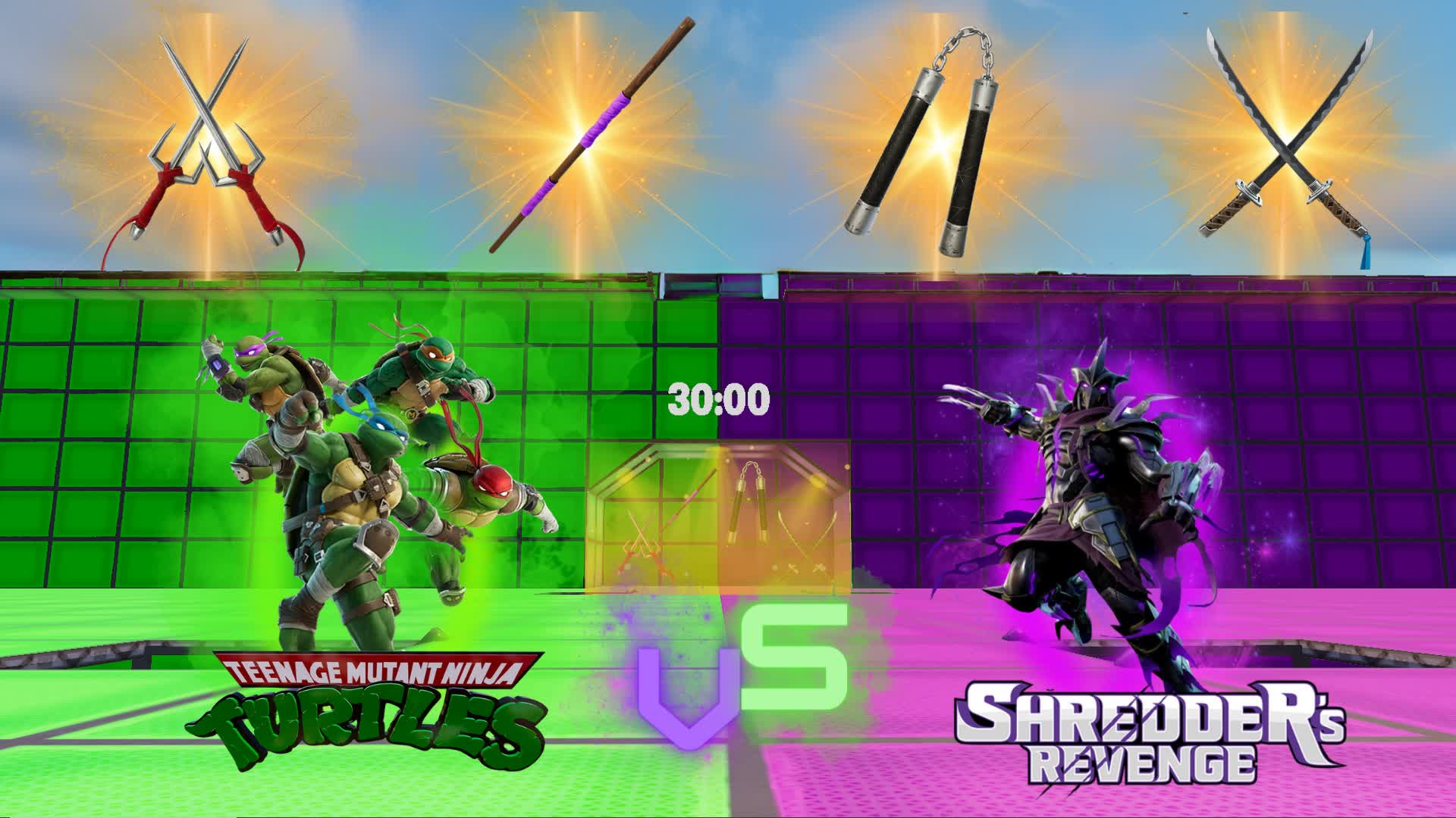 TMNT VS SHREDDER MYTHIC GREEN VS PURPLE 8674-4990-4441 by rabah ...
