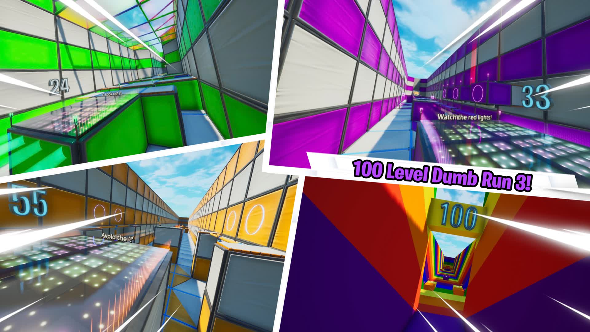 🕹100 Level Dumb-Run 3!🕹 1997-2244-6910 by jadubz - Fortnite Creative ...