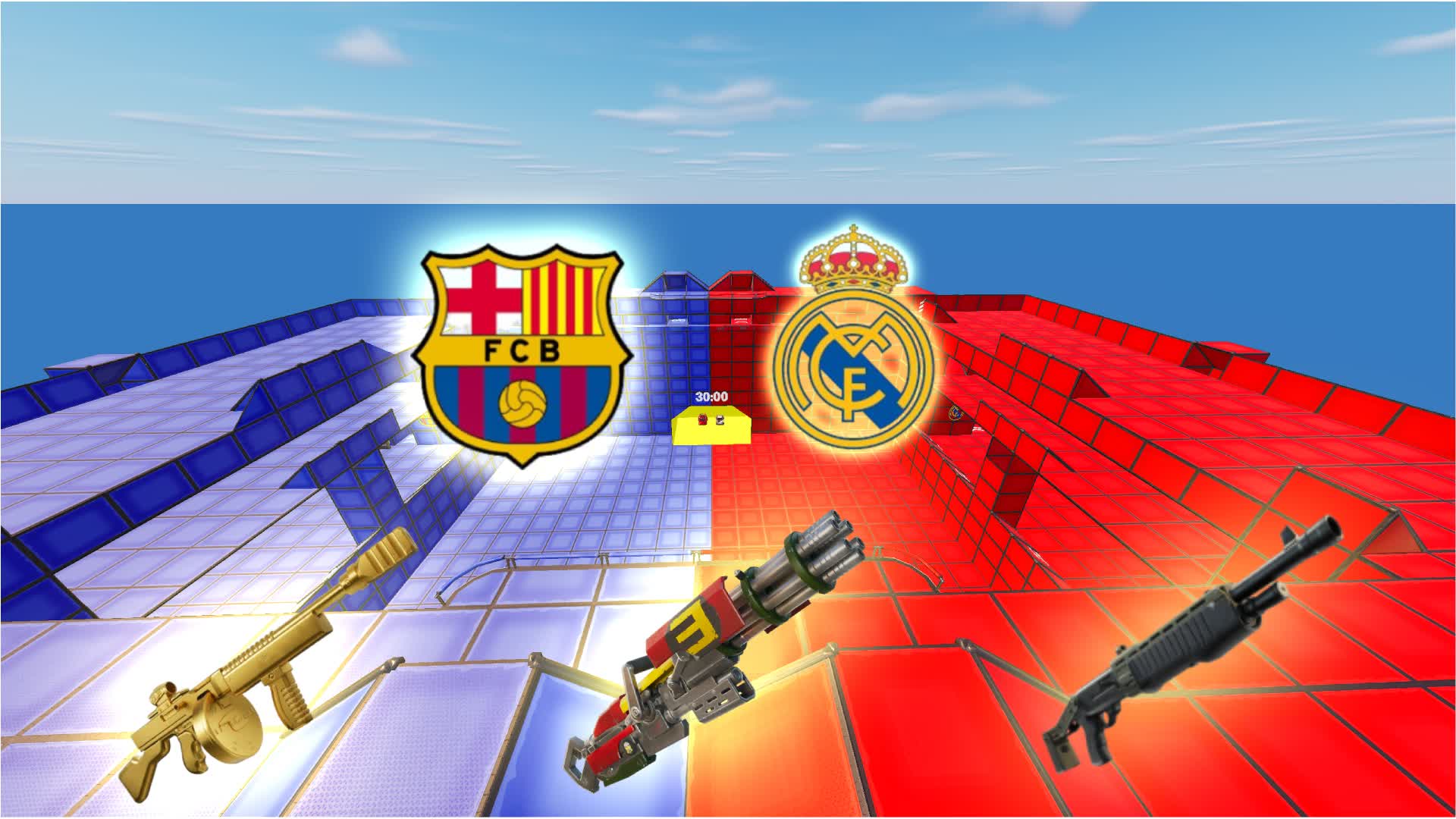 Real vs Barca | red vs blue 1424-6784-5615 by mczz - Fortnite Creative ...
