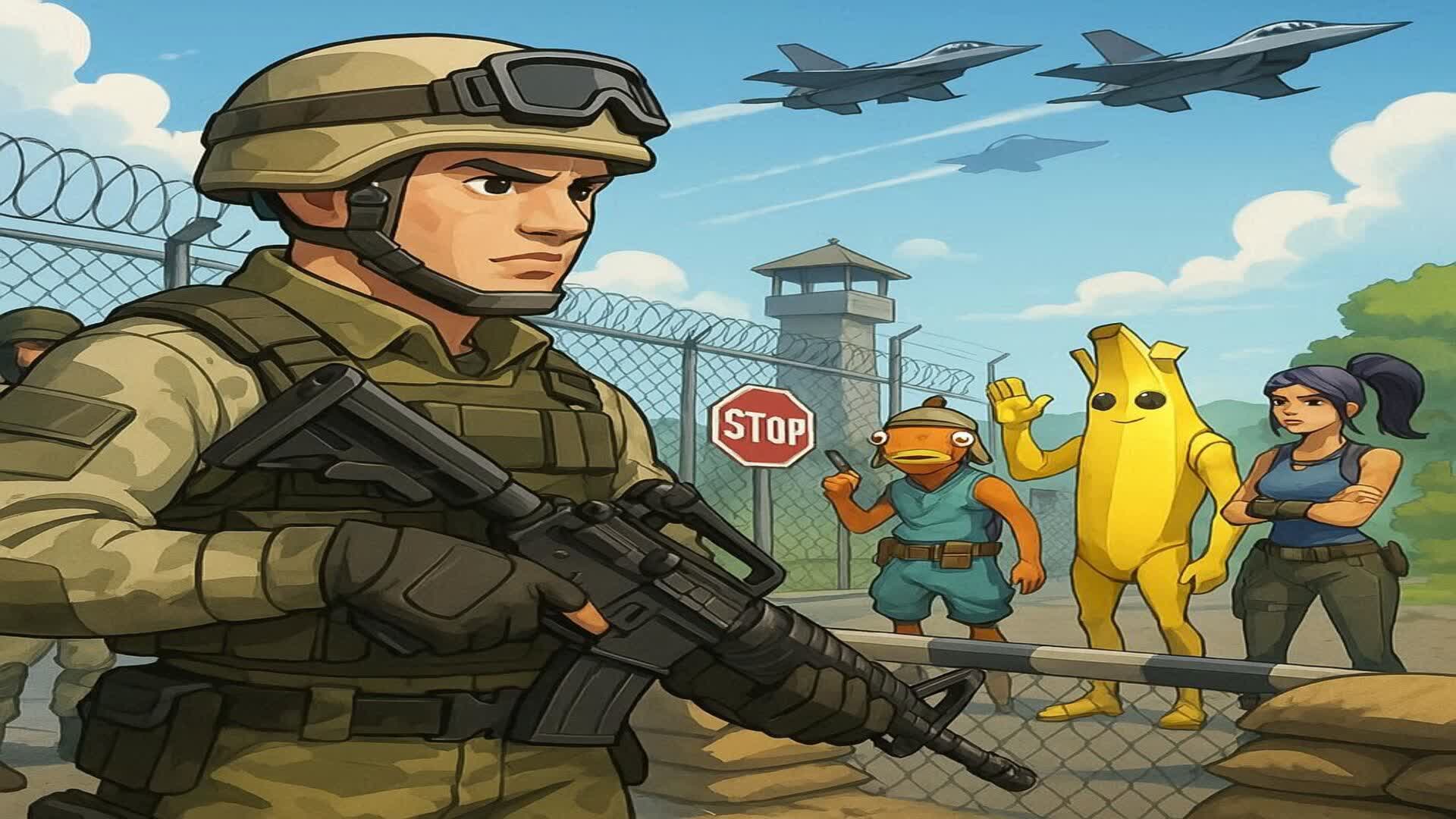 BORDER WARFARE 0346-3457-4160 by ripfxvo - Fortnite Creative Map Code - Fortnite.GG