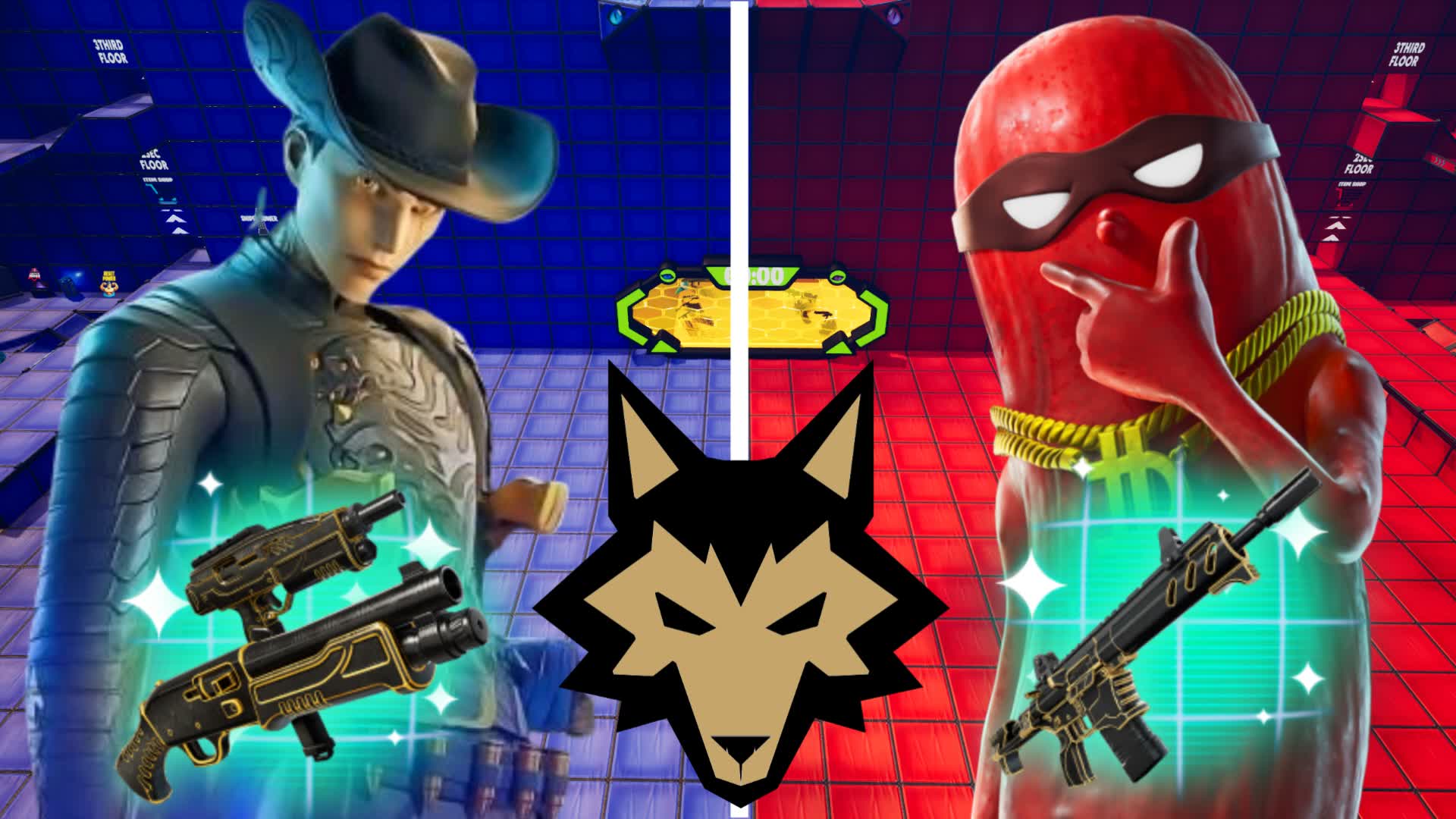 💯MEGA ULTRA RED VS BLUE🔵🔴 9322-7576-4700 by vdd - Fortnite Creative Map ...