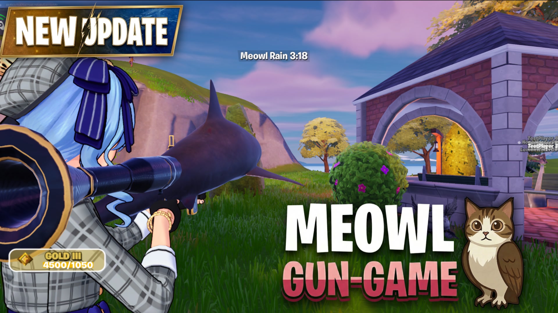 MEOWL GUN GAME [ONE SHOT] 9268-1585-1120 by arbol - Fortnite Creative ...