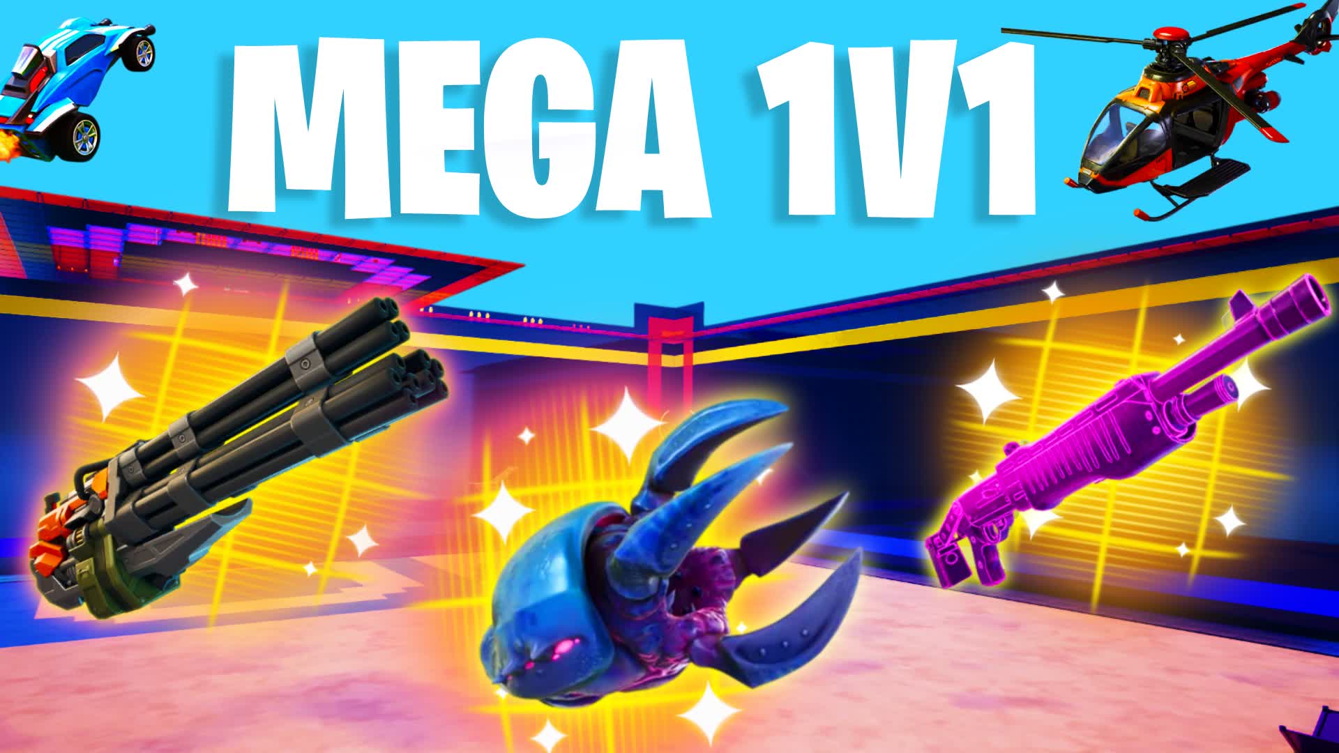 MEGA 1V1 WITH ALL WEAPONS 4163-0829-4318 by alcystudio - Fortnite ...