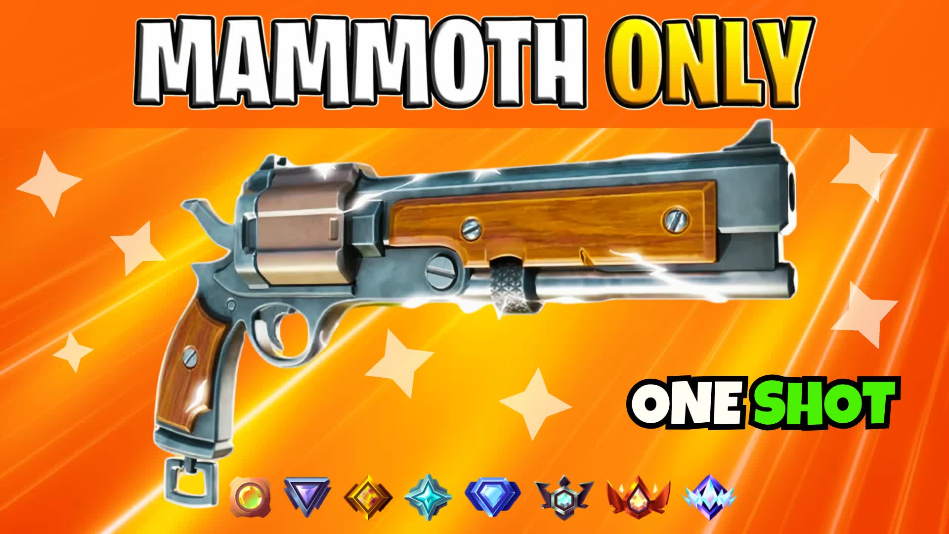 MEGA MAMMOTH PISTOL ONLY 🎯 ONE SHOT 2797-0520-5437 by enzit0 - Fortnite