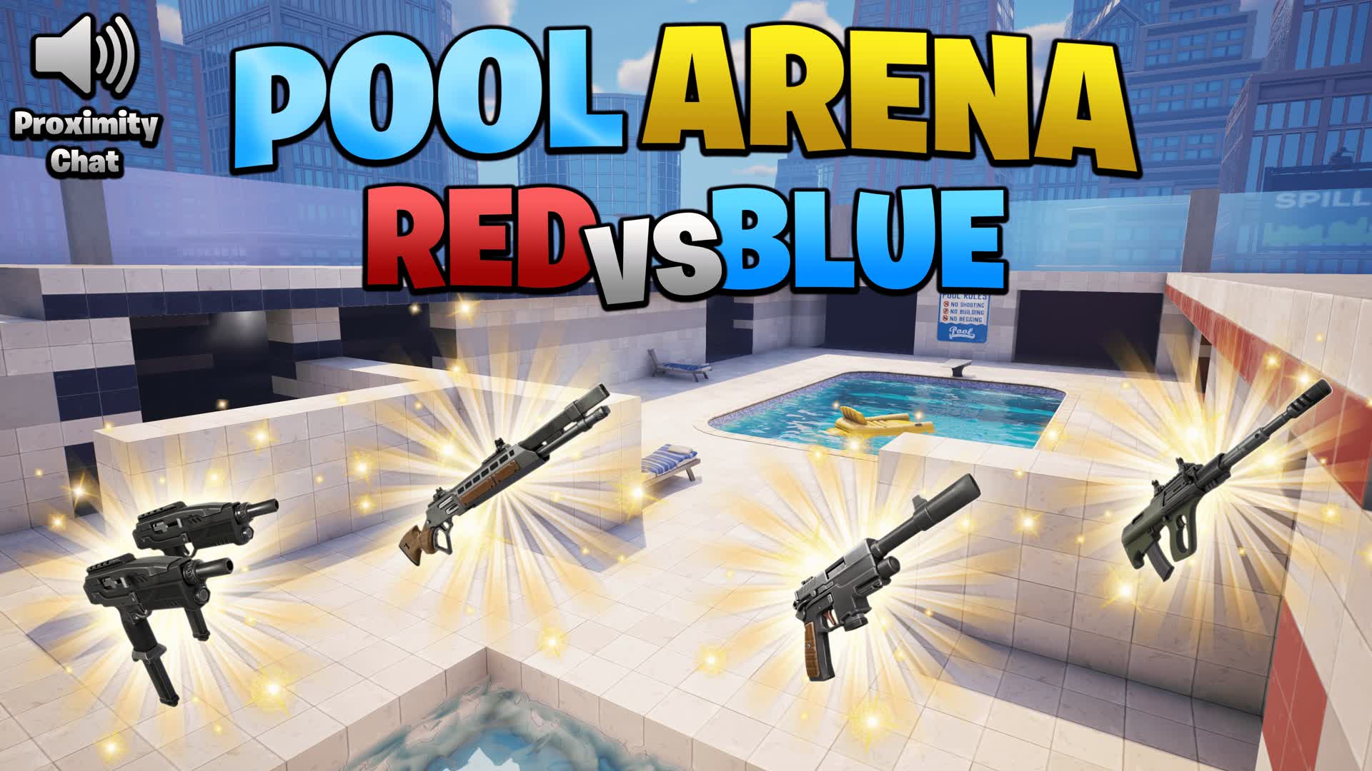 🌊 Pool Arena - 🔴 RED VS BLUE 🔵 9069-2029-7795 by flintyfoxy - Fortnite ...