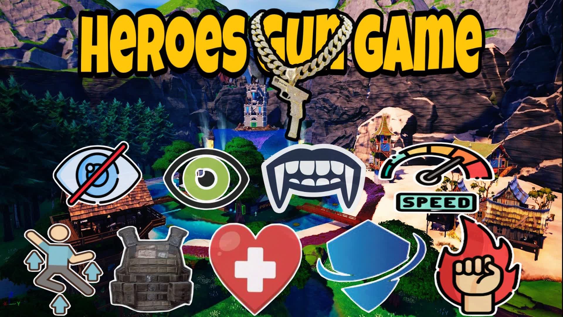 HEROES GUN GAME ALL GUN 3500-2571-3096 by xkn - Fortnite Creative Map ...