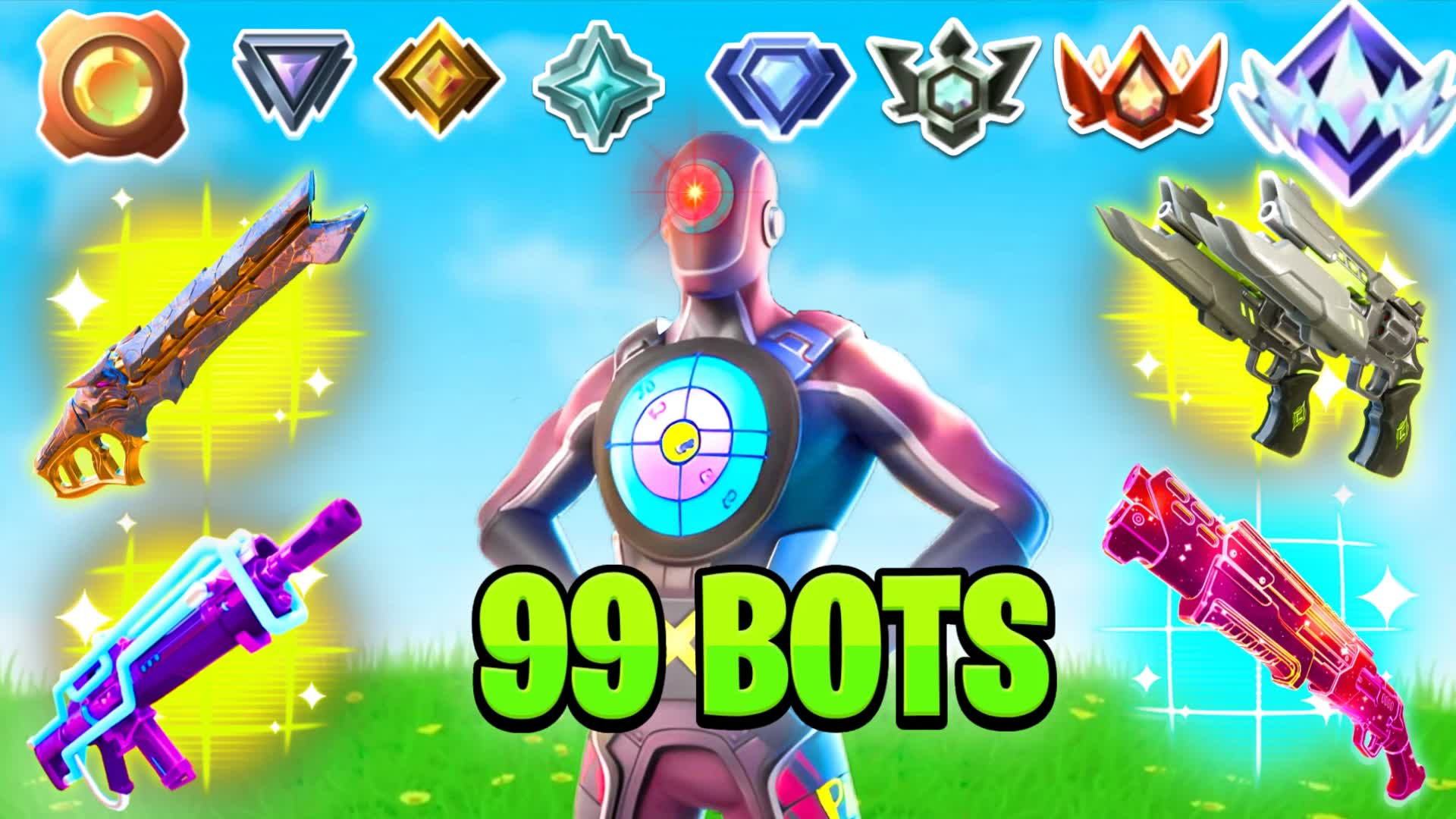 99 BOTS⭐ALL GUNS-FREE FOR ALL(ALL CARS) 8895-3430-0727 by 3xf - Fortnite